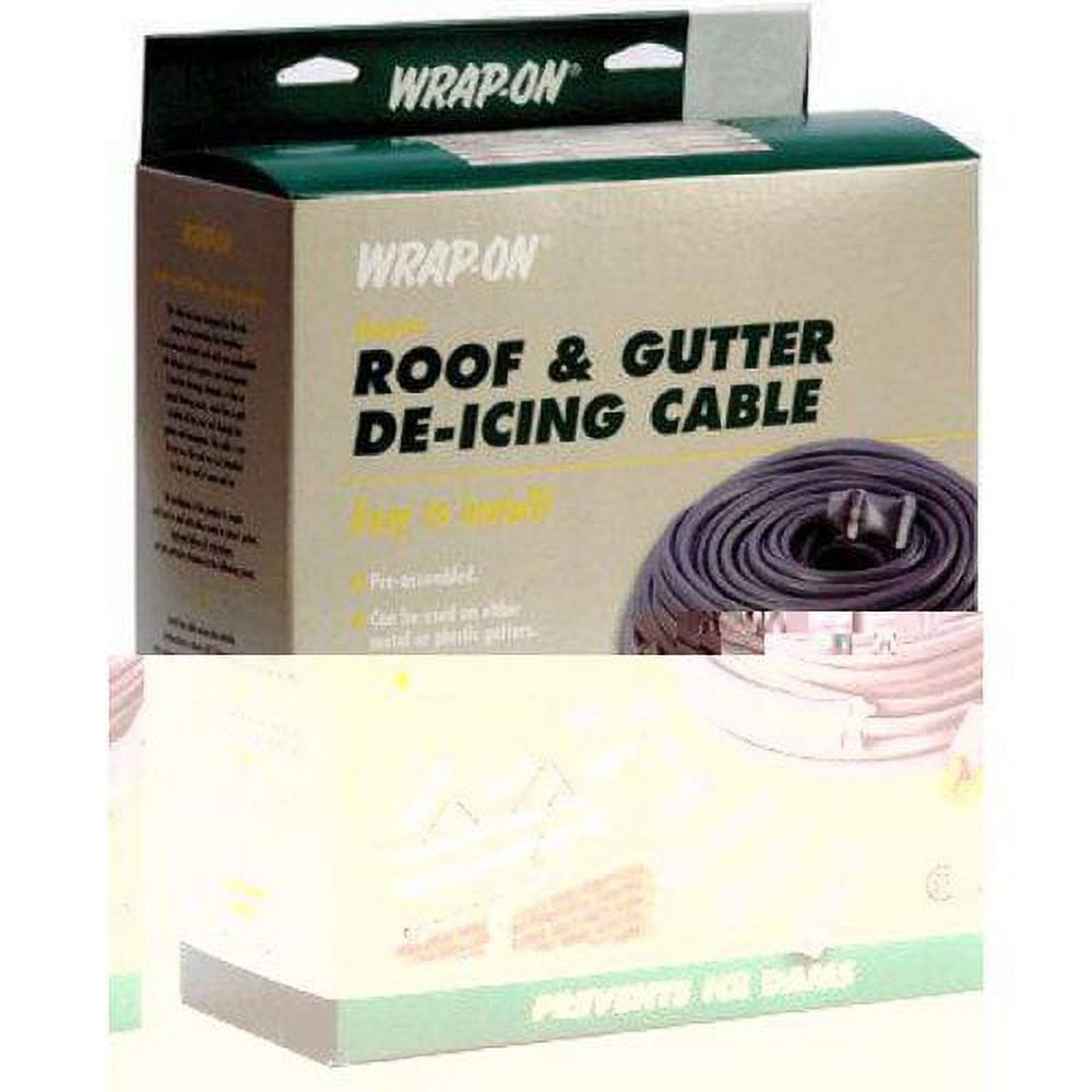 WRAP-ON COMPANY INC - Roof & Gutter Cable, Gray, 20-Ft. - Walmart.com