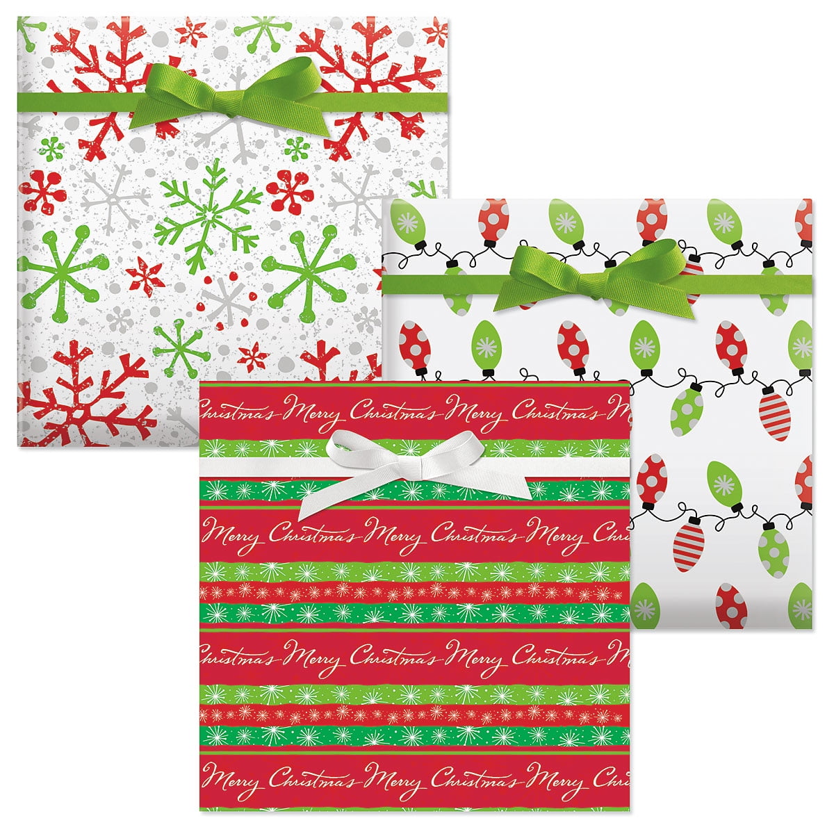 WRAP Value Pack! Crackle Snow Red, Christmas Sparkle, String of Lights ...