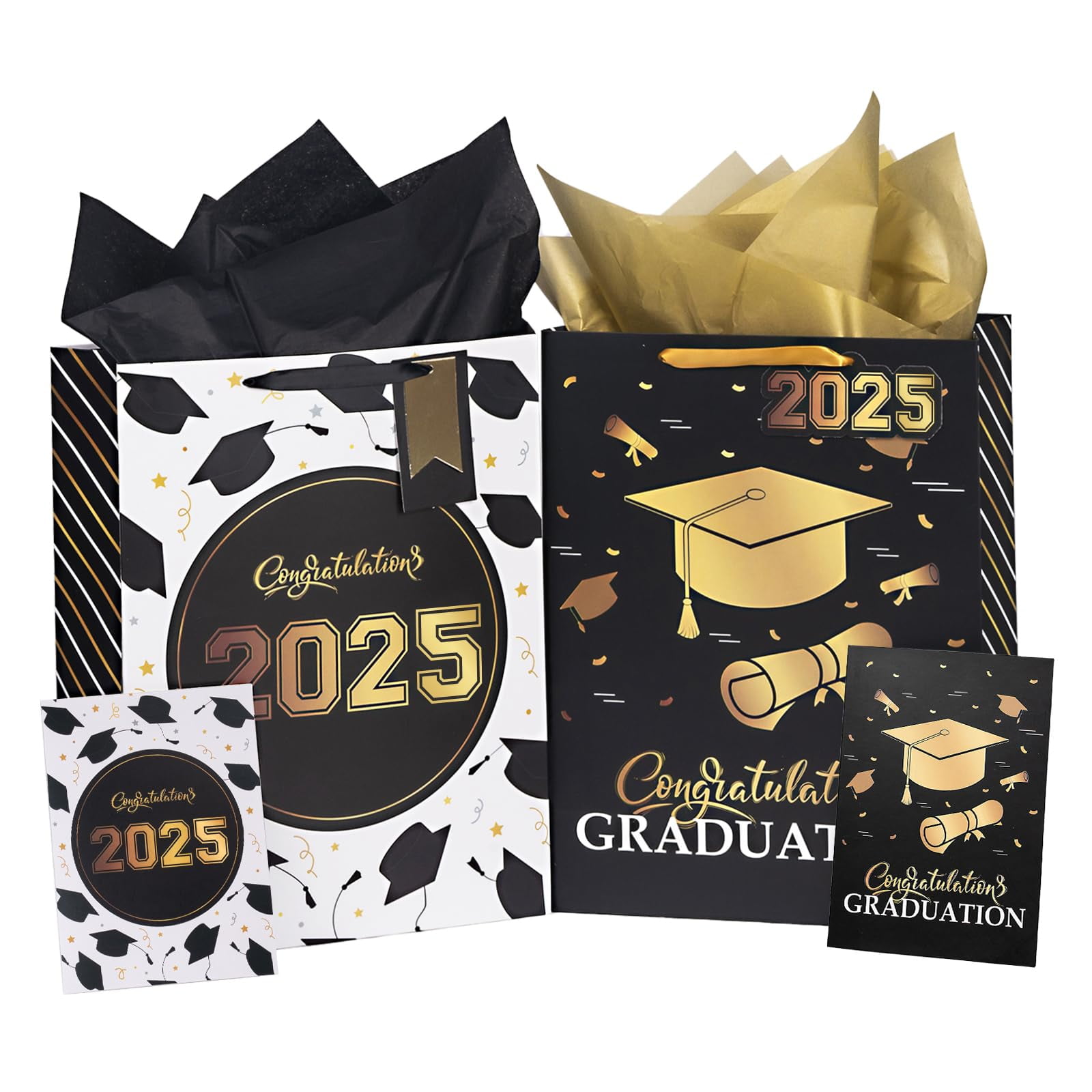 WRAPAHOLIC 16.5" Extra Large 2025 Graduation AIS1 Gift Bag with Card ...