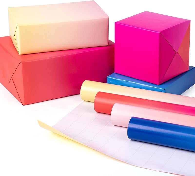 WRAPAHOLIC Birthday Wrapping Paper Roll - Mini Roll - 3 Rolls - 17 inch ...