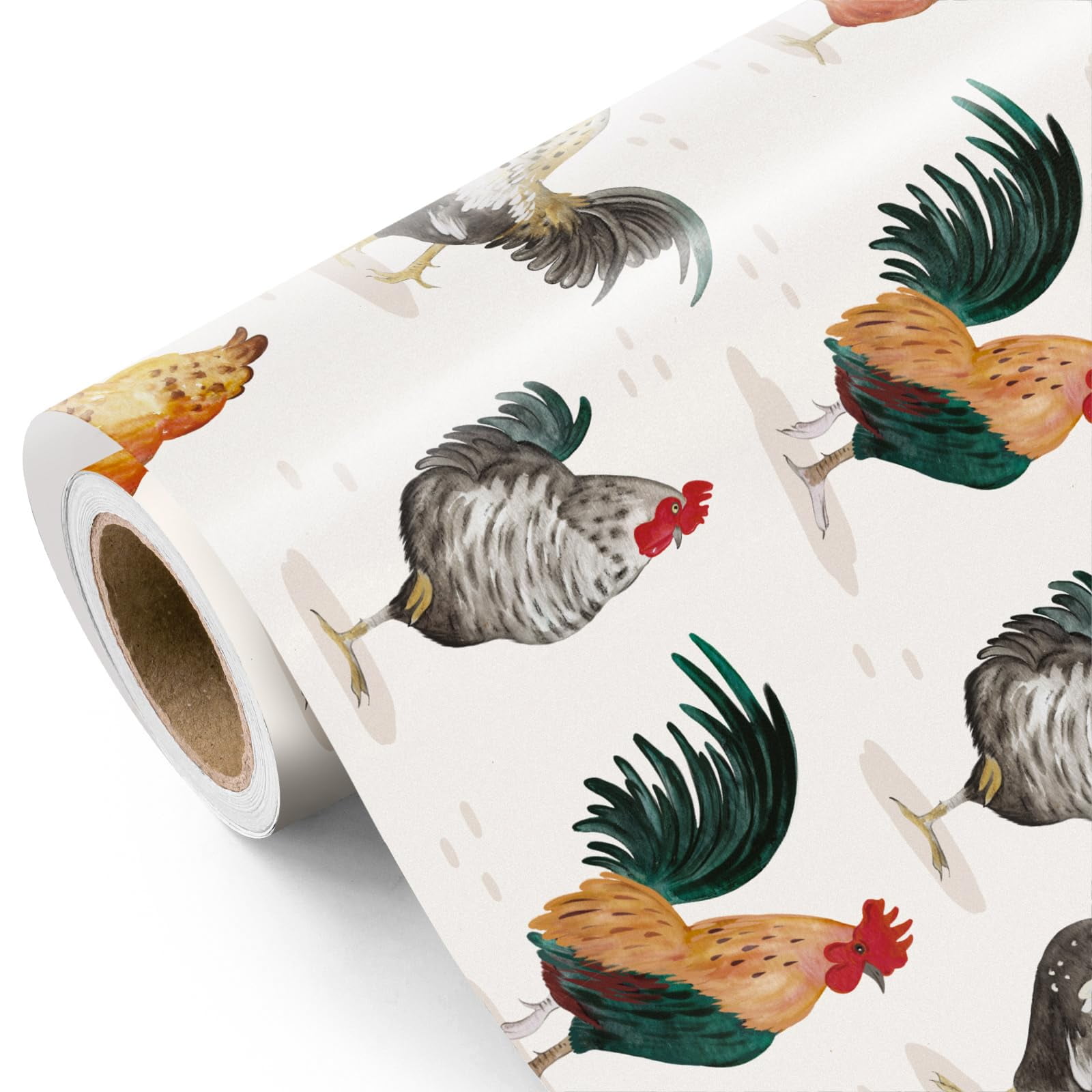 WRAPAHOLIC Farm Chicken Wrapping MMF7 Paper Roll - Mini Roll - 17 Inch ...