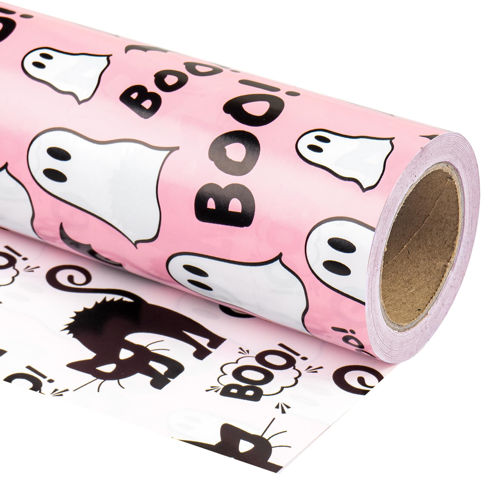 WRAPAHOLIC Halloween Reversible Wrapping Paper Roll AIS1 - Mini Roll ...