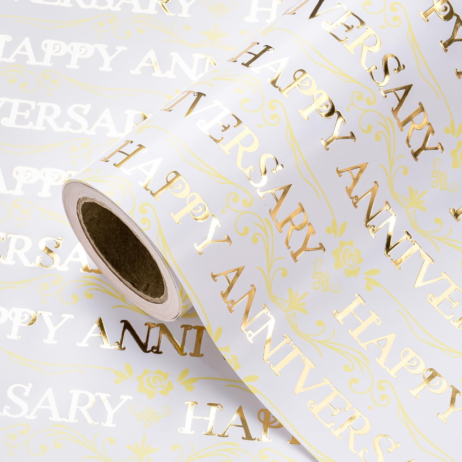 WRAPAHOLIC Happy Anniversary Wrapping SSF20 Paper Roll - Mini Roll - 17 ...