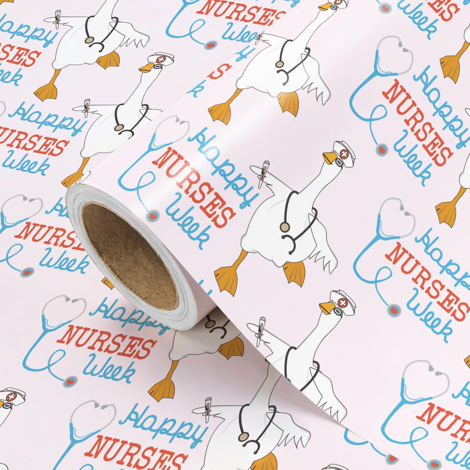 WRAPAHOLIC Nurse Wrapping Paper - Mini AIS1 Roll - 17 Inch x 16.5 Feet ...