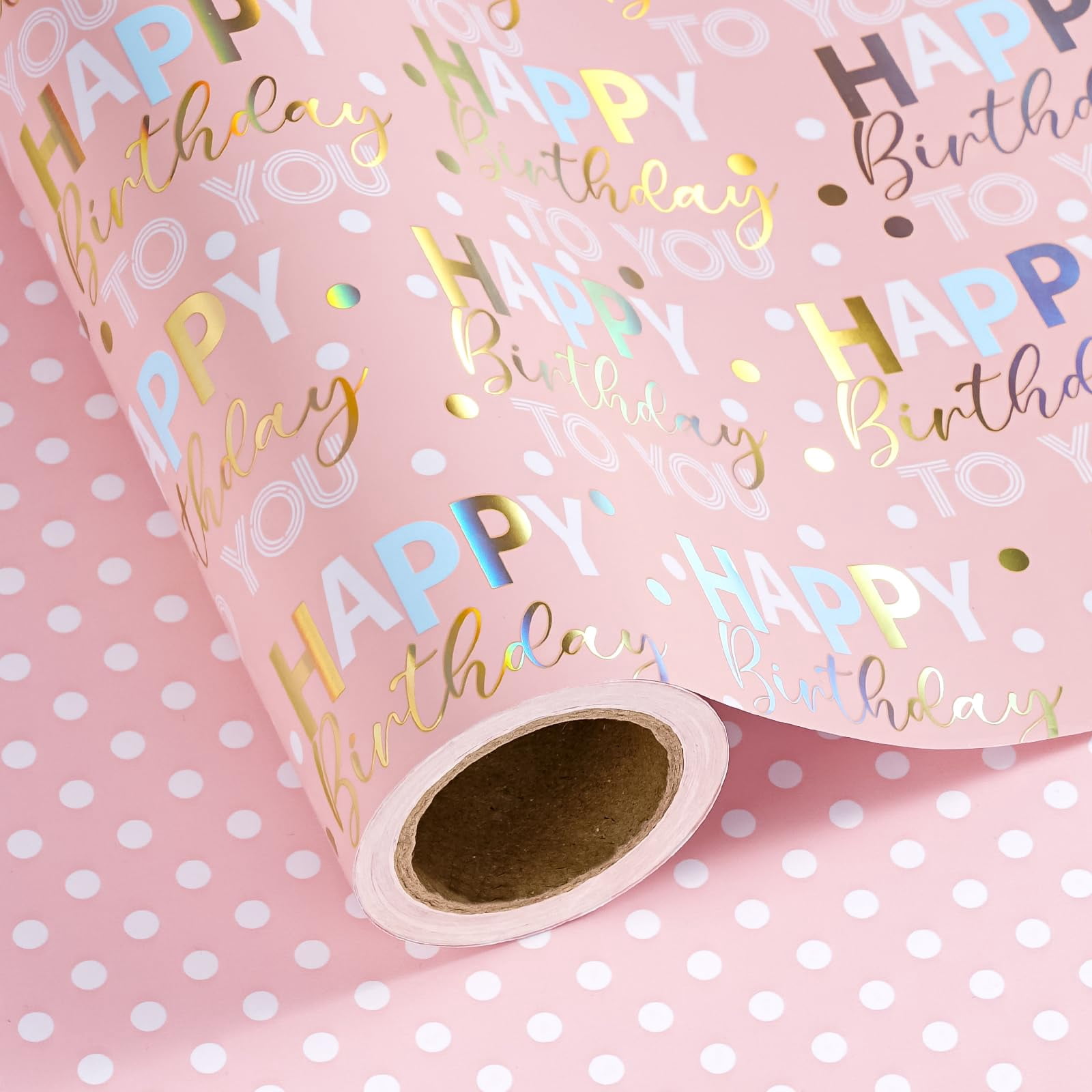 WRAPAHOLIC Reversible Birthday Wrapping OKA4 Paper - Mini Roll - 17 ...