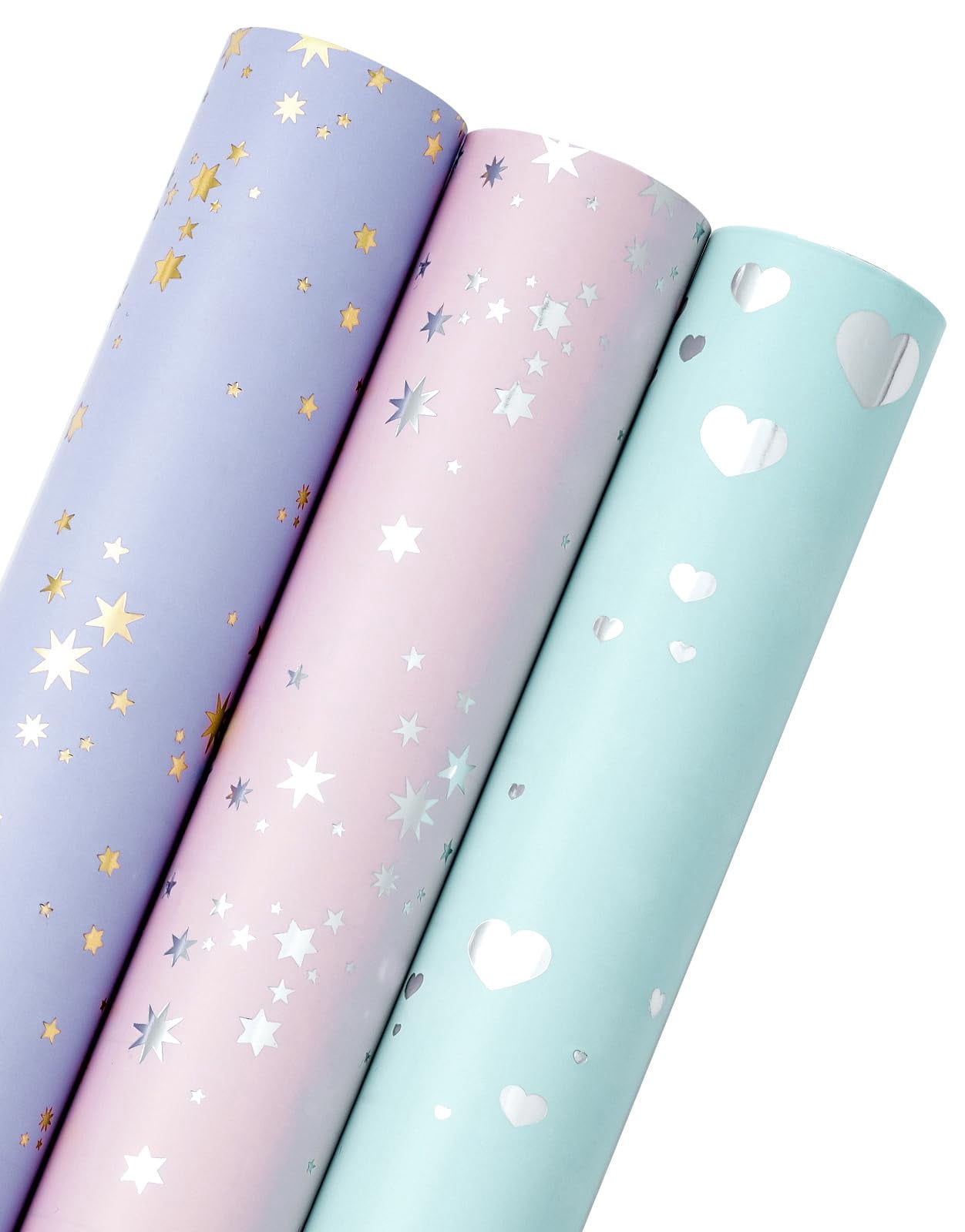 WRAPAHOLIC Wrapping Paper Roll - Mini BSL1 Roll - 3 Rolls - X 120 Per ...