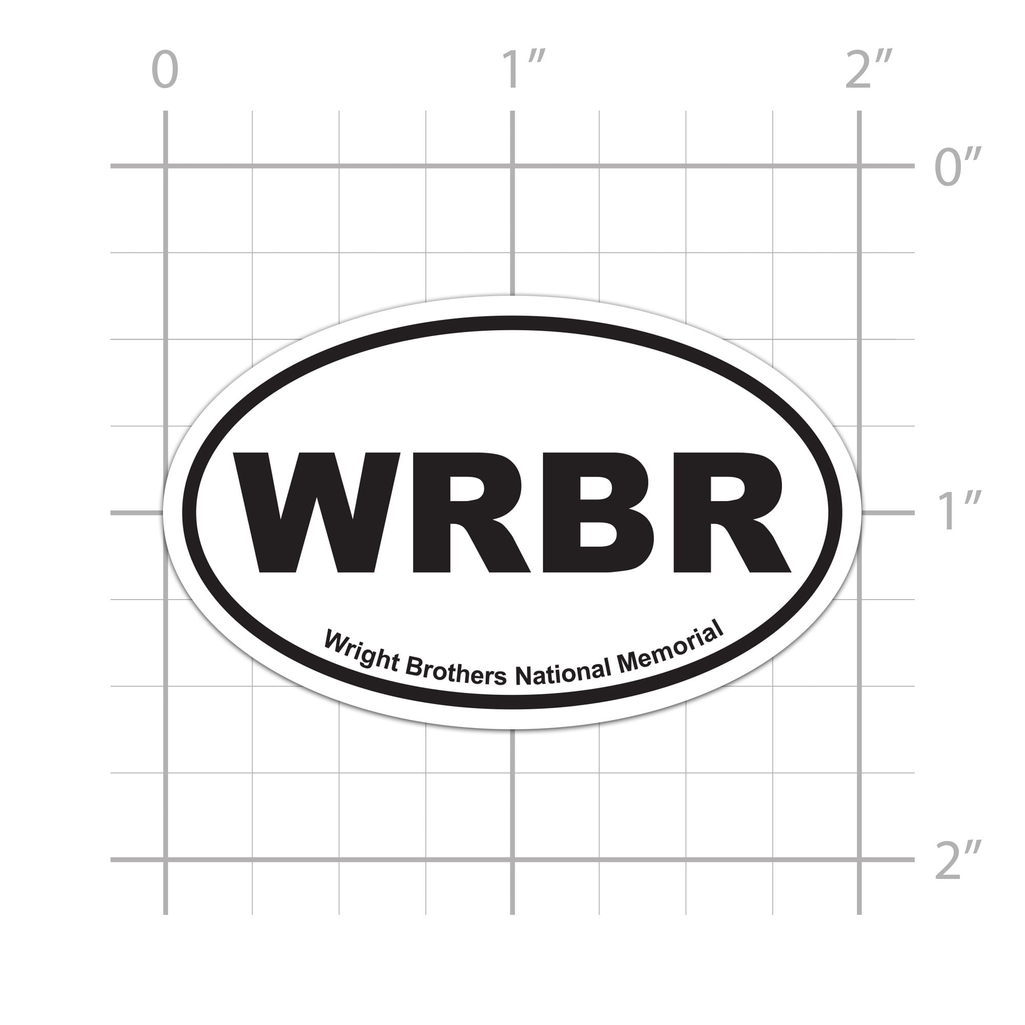 WRBR Wright Brothers National Memorial Sticker for water bottle phone ...