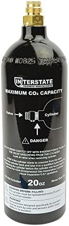 WRCO2-CL20 20 Oz. CO2 Pin Valve Cylinder Tank Paintball (Hydro 2021 ...