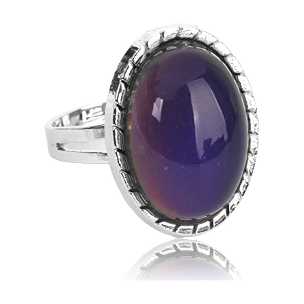 WREA Mood Rings Color Change Adjustable Temperature Emotion Feeling ...