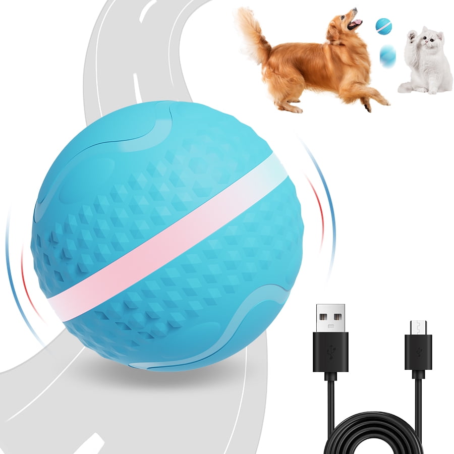 WREAGD Interactive Rechargeable LED Dog Ball Toy for Medium and Large ...