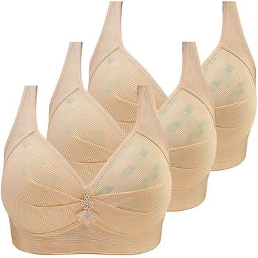 3 Pack Light Beige Bali 103j Bra Seamless Microfiber Crop top - Walmart.com