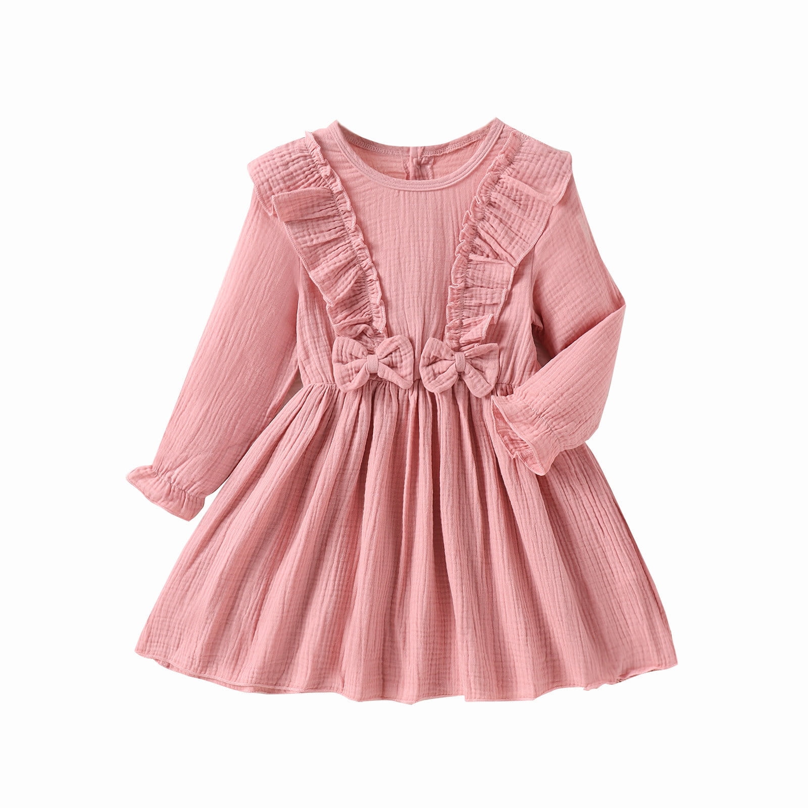 WREESH Baby Girl Clothes 4-8 Years Old Spring and Fall Cotton Crepe ...