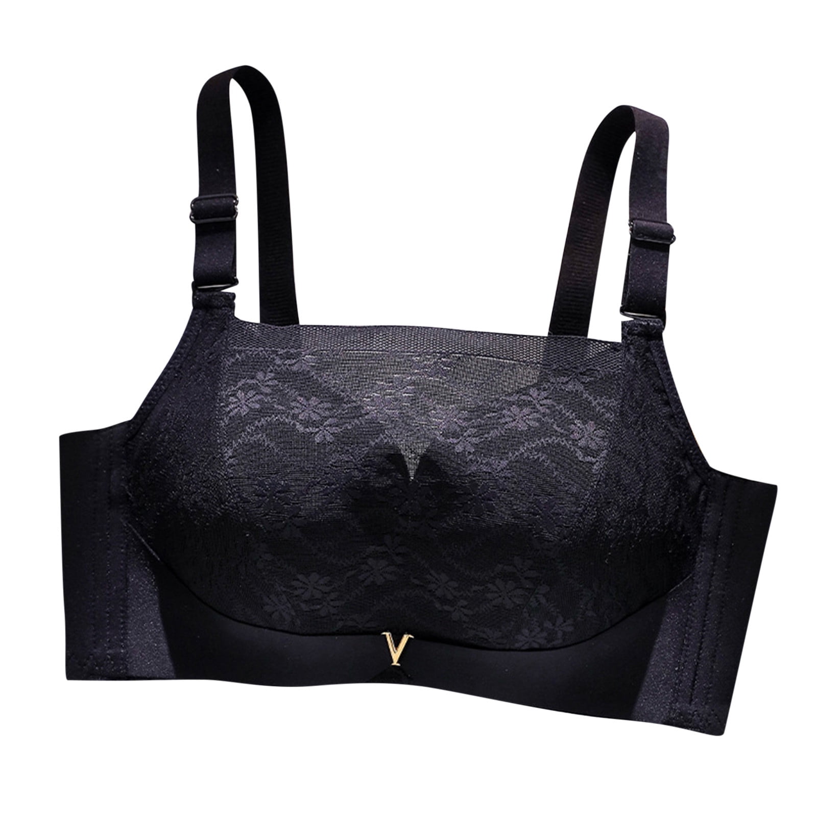 WREESH Bras For Women No Underwire Small Bra Push-Up, And Adjusting Bra With Retraction Nipple ...