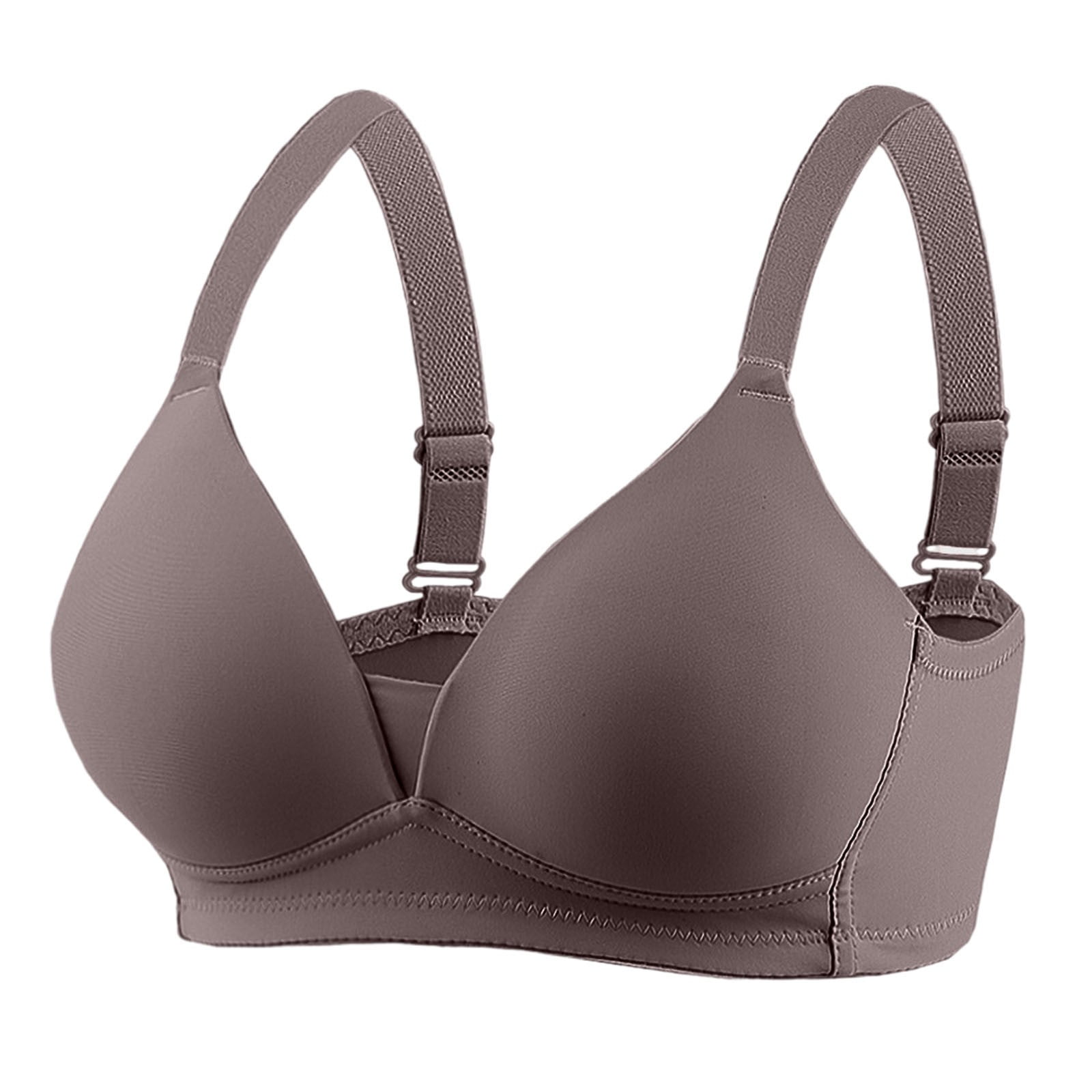 WREESH Bras For Women No Underwire Wireless Bra Cup Push Up Underwear Bra Coffee - Walmart.com