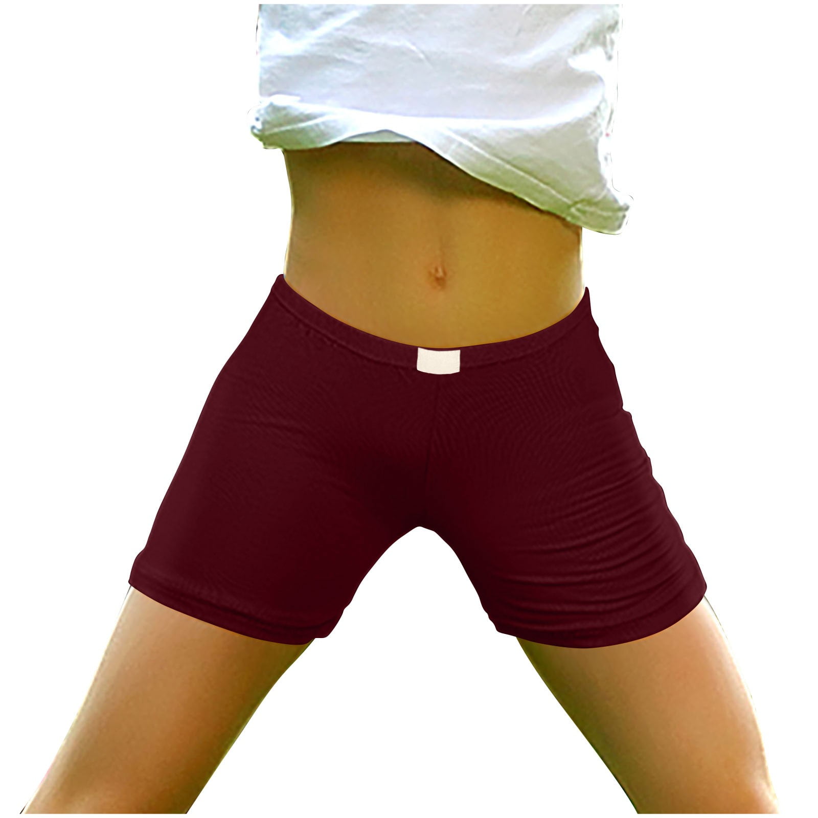 WREESH Breathable Bike Shorts for Girls' Sports and Play, Elastic Waist ...