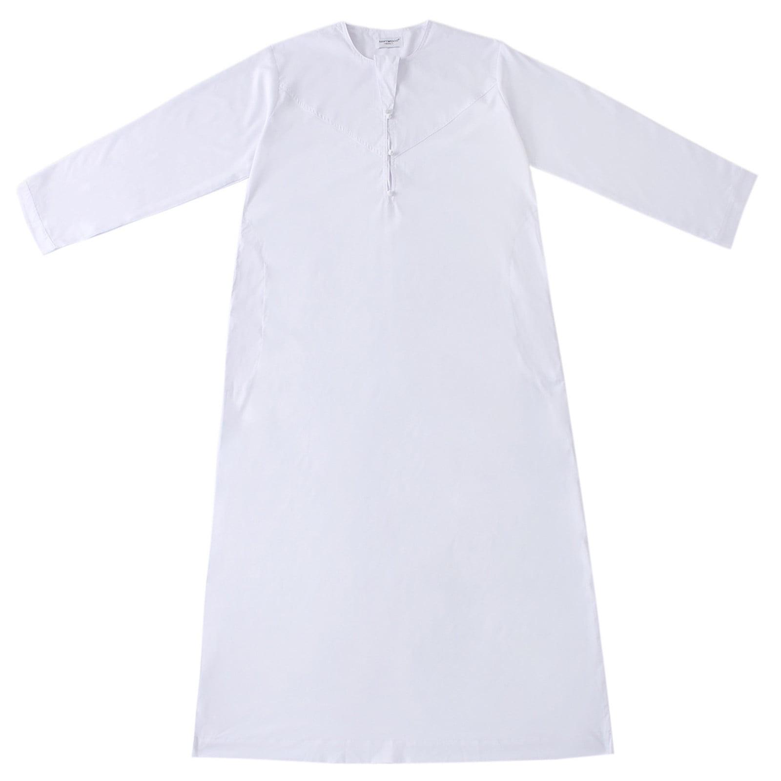 WREESH Fashion Jacket Men'S Muslim Robe Arab Middle Robe Long Style ...