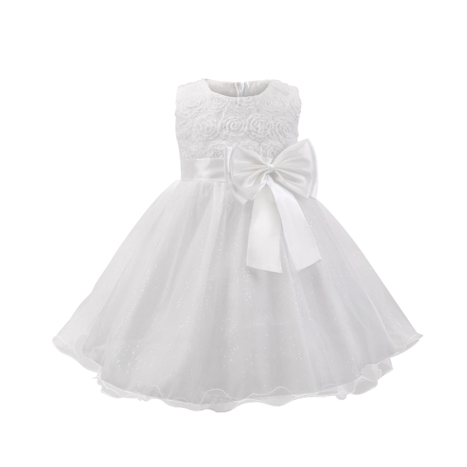 WREESH Girls Formal Dress Children Prom Dress Sleeveless Princess Dress ...