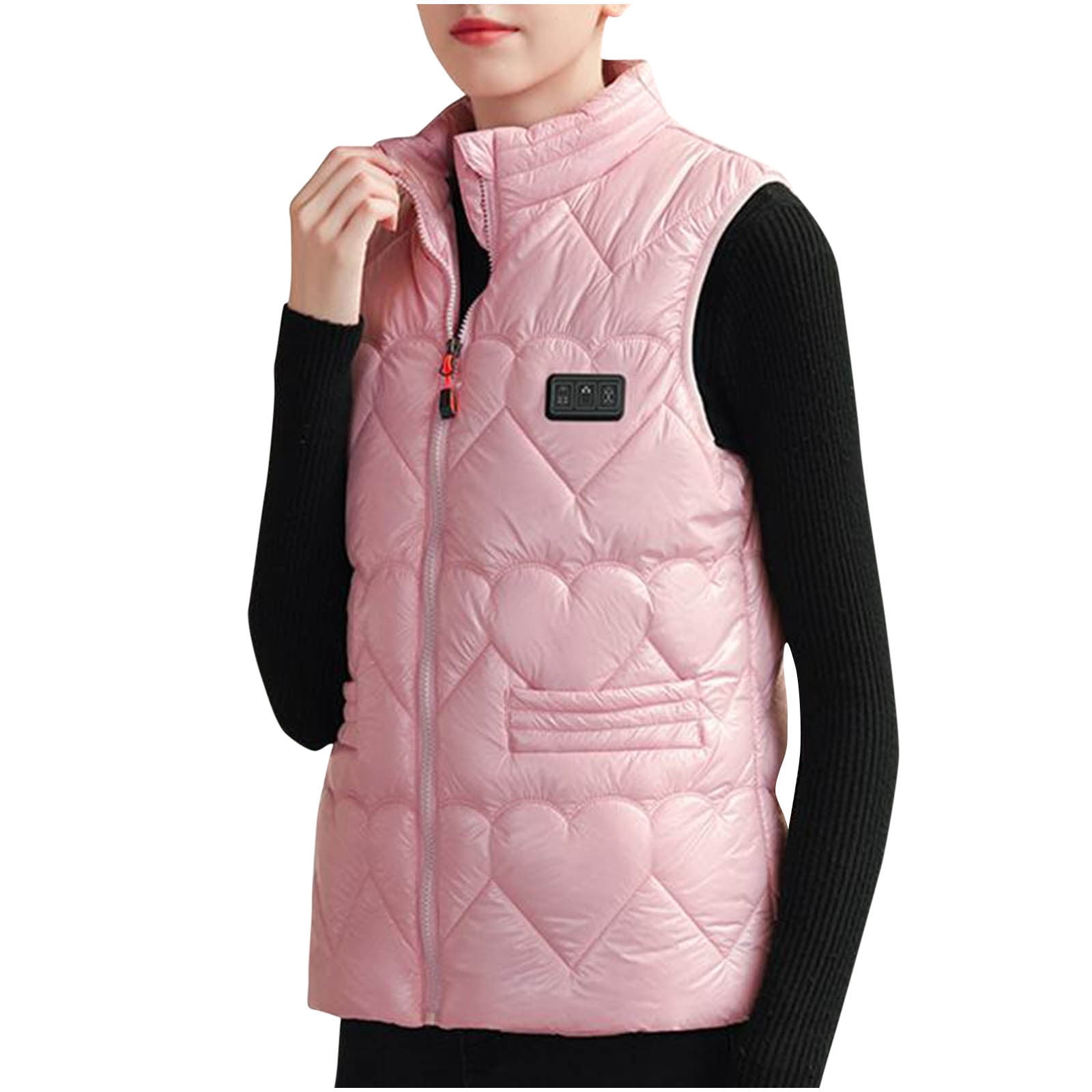 WREESH Heated Vest Women's Solid Color Electric Heating Warm Electric ...
