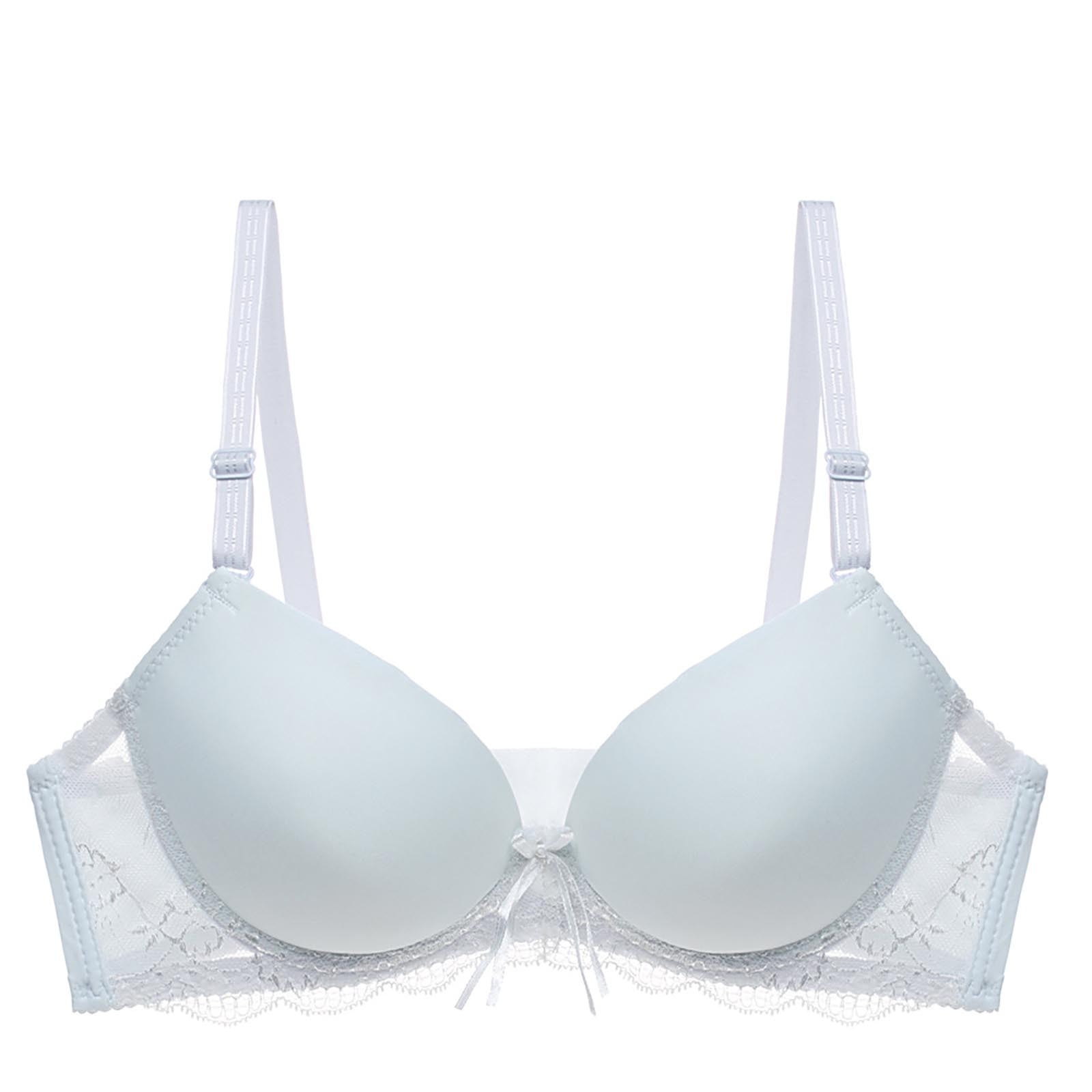 WREESH Lightly Lined Bra Balconette Bra Women Solid Color Underwire ...