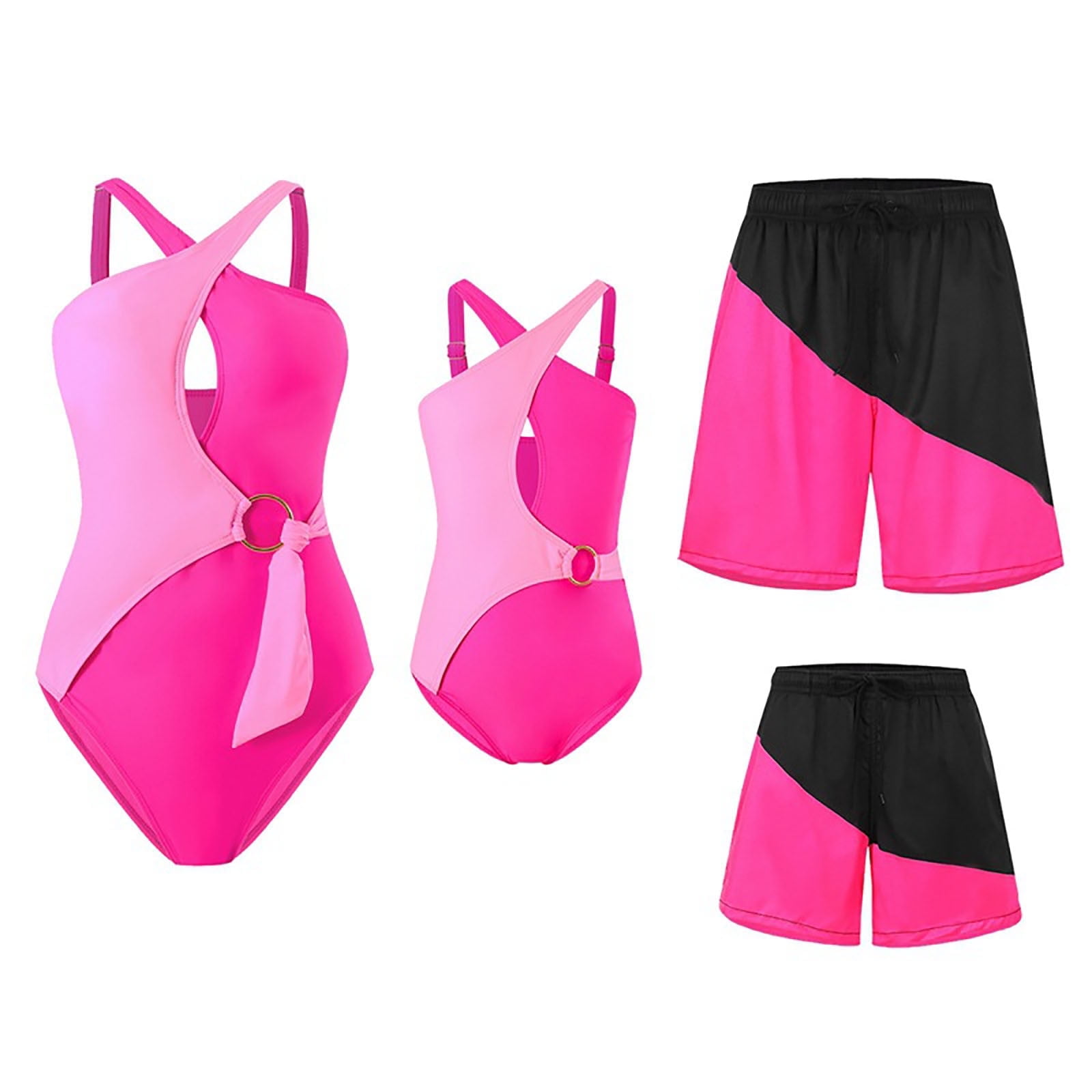 WREESH Matching Family Swimsuits for Girls One Piece Swimsuit Swimwear ...