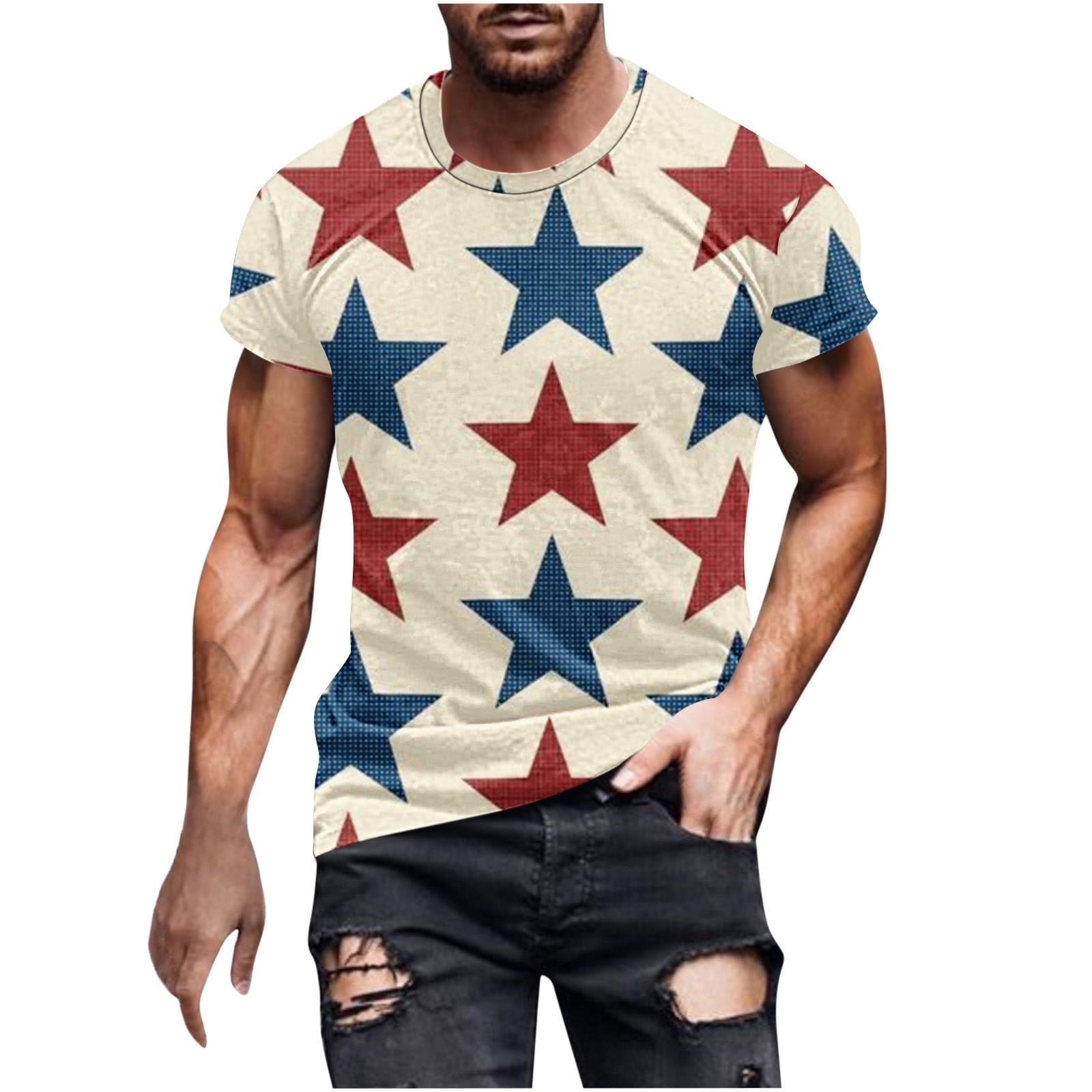 WREESH Men's 4Th of July Workout Tee American Flag Patriotic Short ... WREESH Men's 4Th of July Workout Tee American Flag Patriotic Short ...