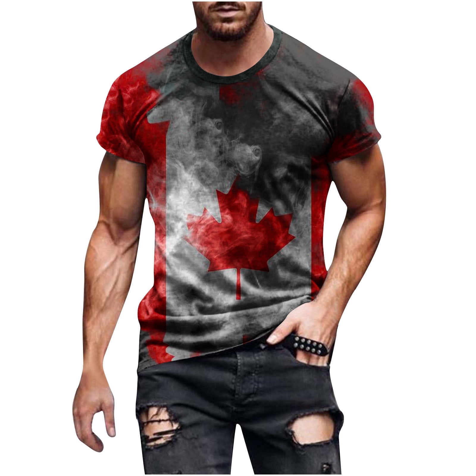 WREESH Men's American Flag Tribute Tee: 4Th of July Crewneck Shirt Dark ... WREESH Men's American Flag Tribute Tee: 4Th of July Crewneck Shirt Dark ...