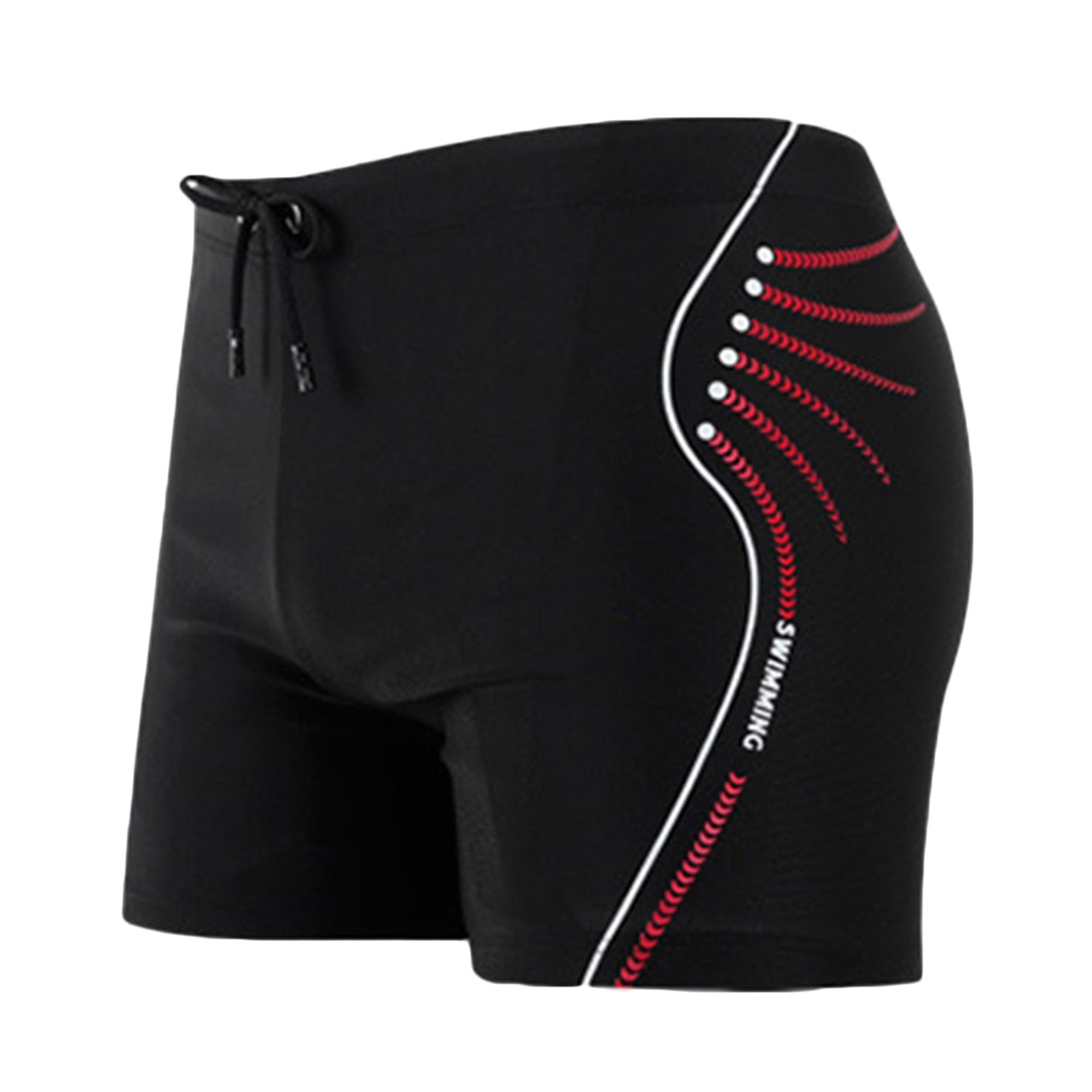 WREESH Men's Athletic Square Leg Swimsuit Jammers Casual Line Print ...