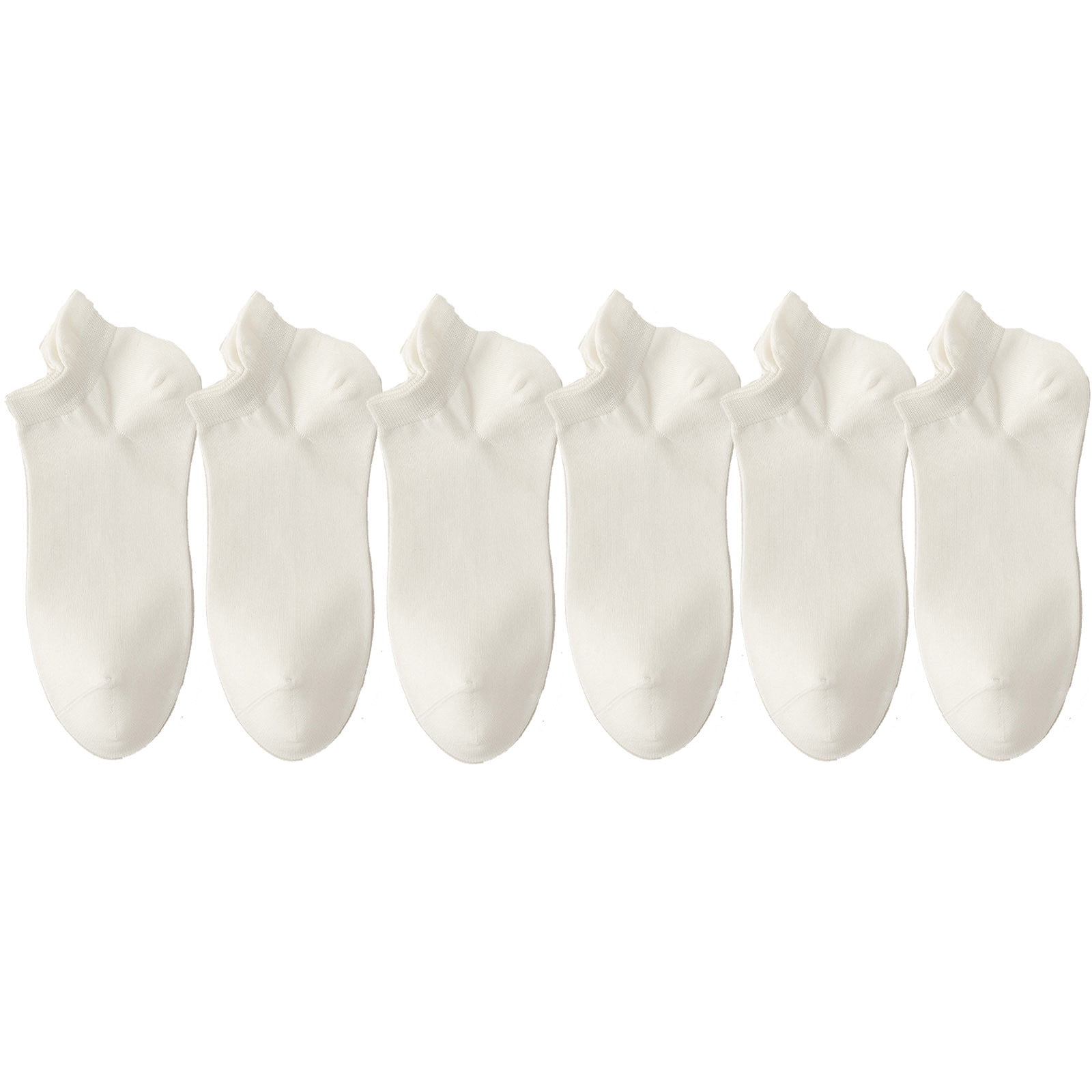 WREESH Men's Casual 6 Pairs Mesh Ventilation Non-Slip Liner Footies ...