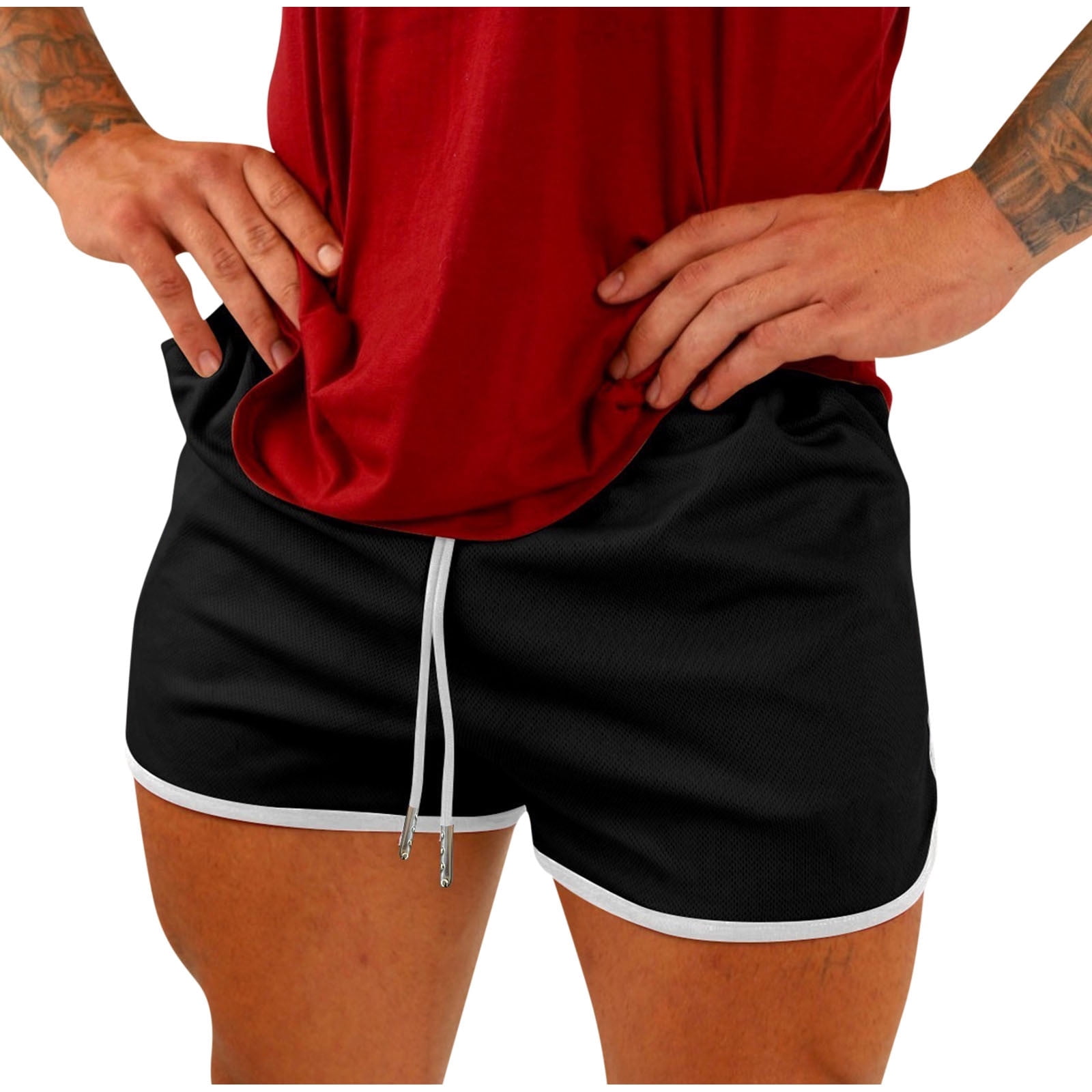 WREESH Men's Gym Shorts Shorty Shorts 5 Inch Shorts Fitness ...