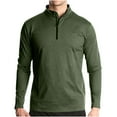 WREESH Men's Long Sleeve Quick Drying Sports Running Pullover with Half ...