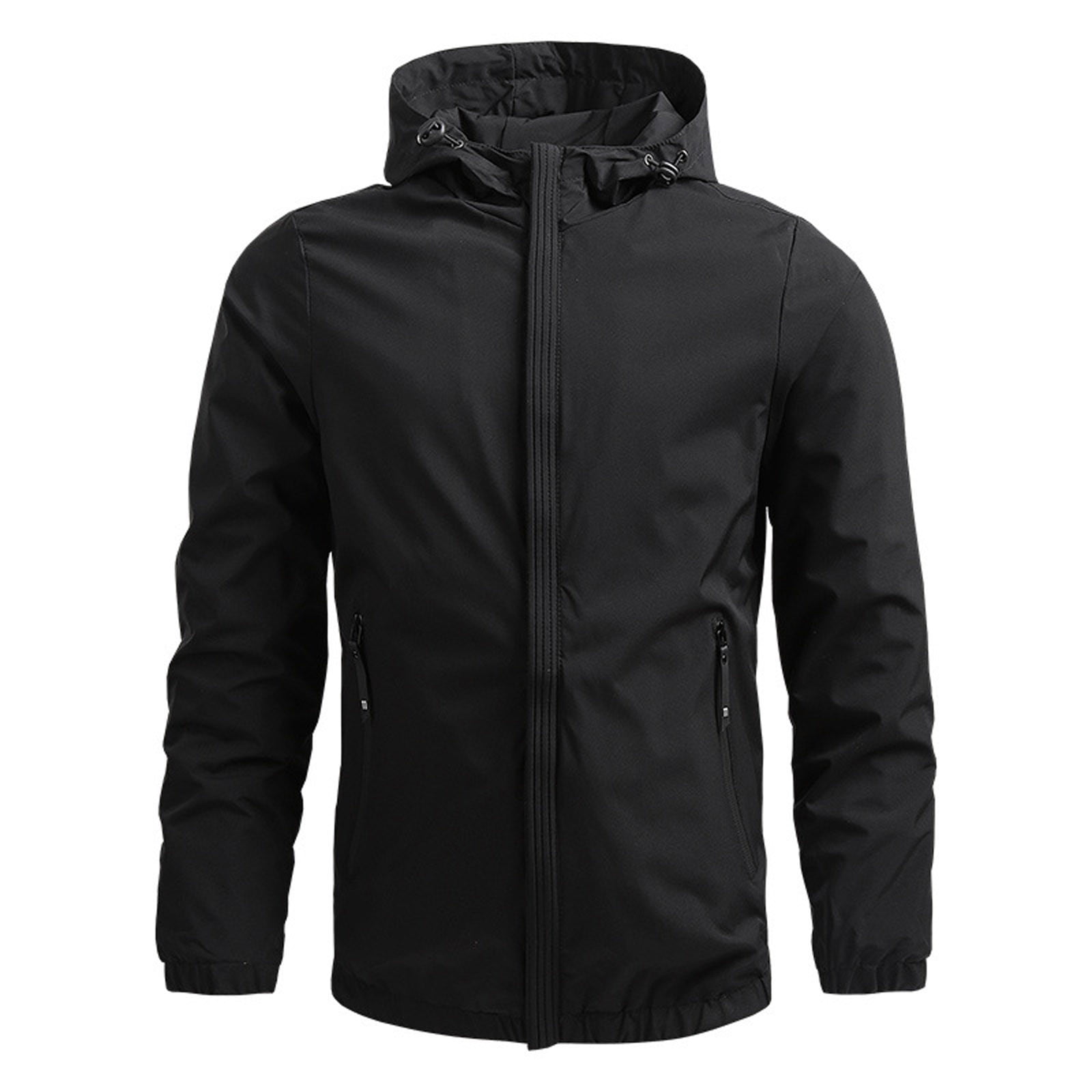 WREESH Mens Windbreaker Jacket Lightweight Hooded Technical Jacket ...