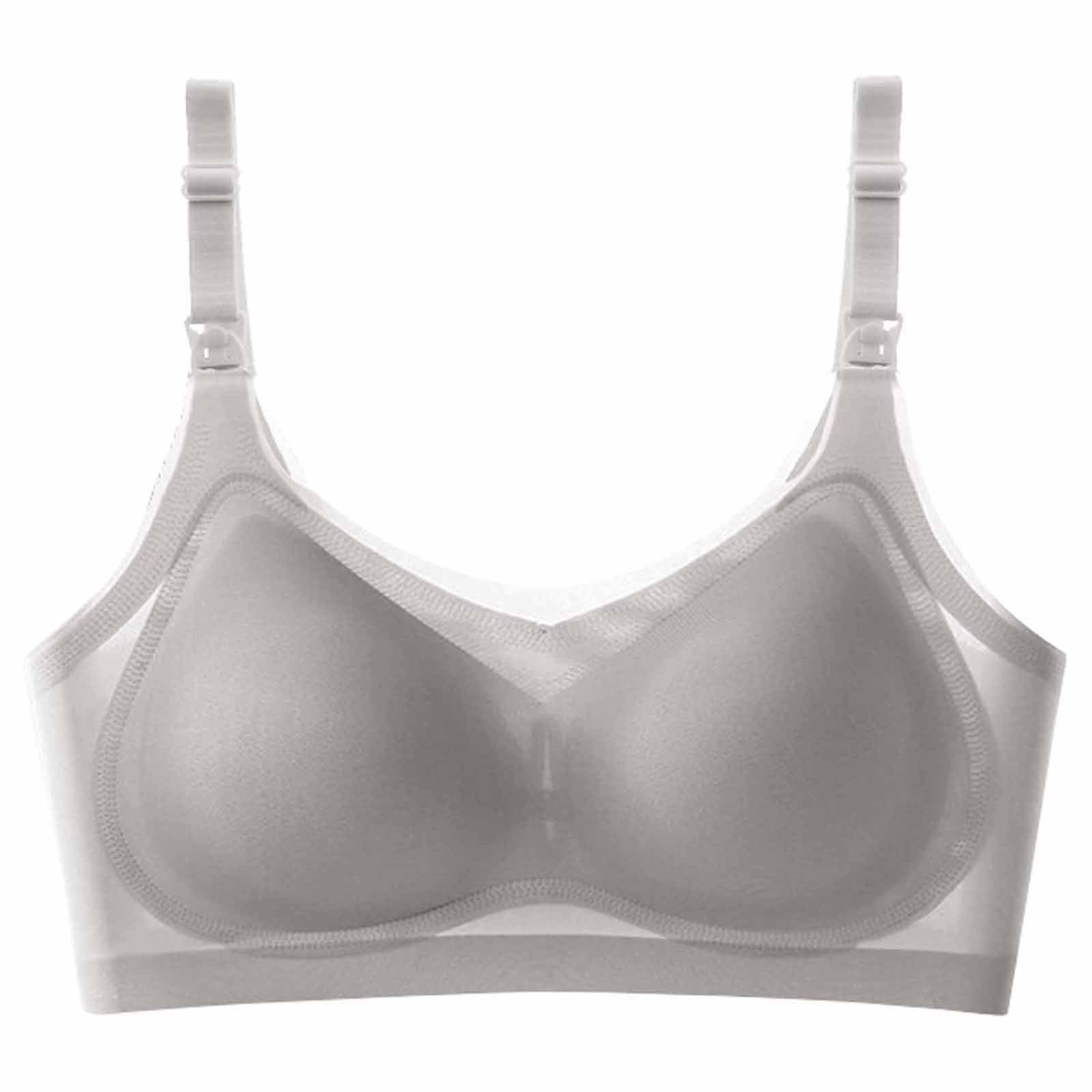 WREESH Nursing Bras Pregnant Womens Ultra-Thin Lace Bra Without Steel ...