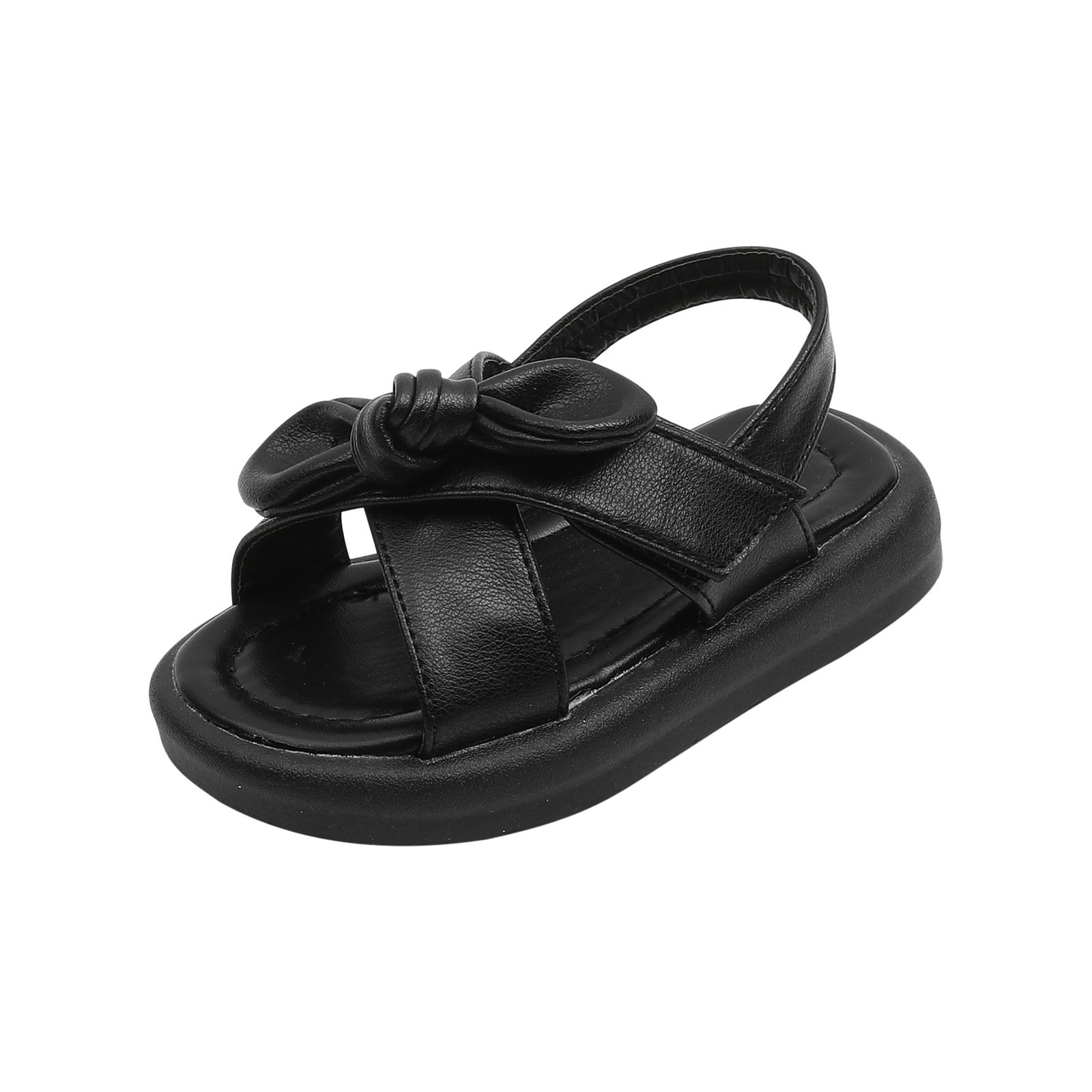 WREESH Toddler and Kids Girls' Crisscross Strap Open Toe Sandals: Pull ...