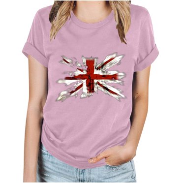 Aayomet Graphic Tees For Women Women's Blouse Casual Letter Print Short ...