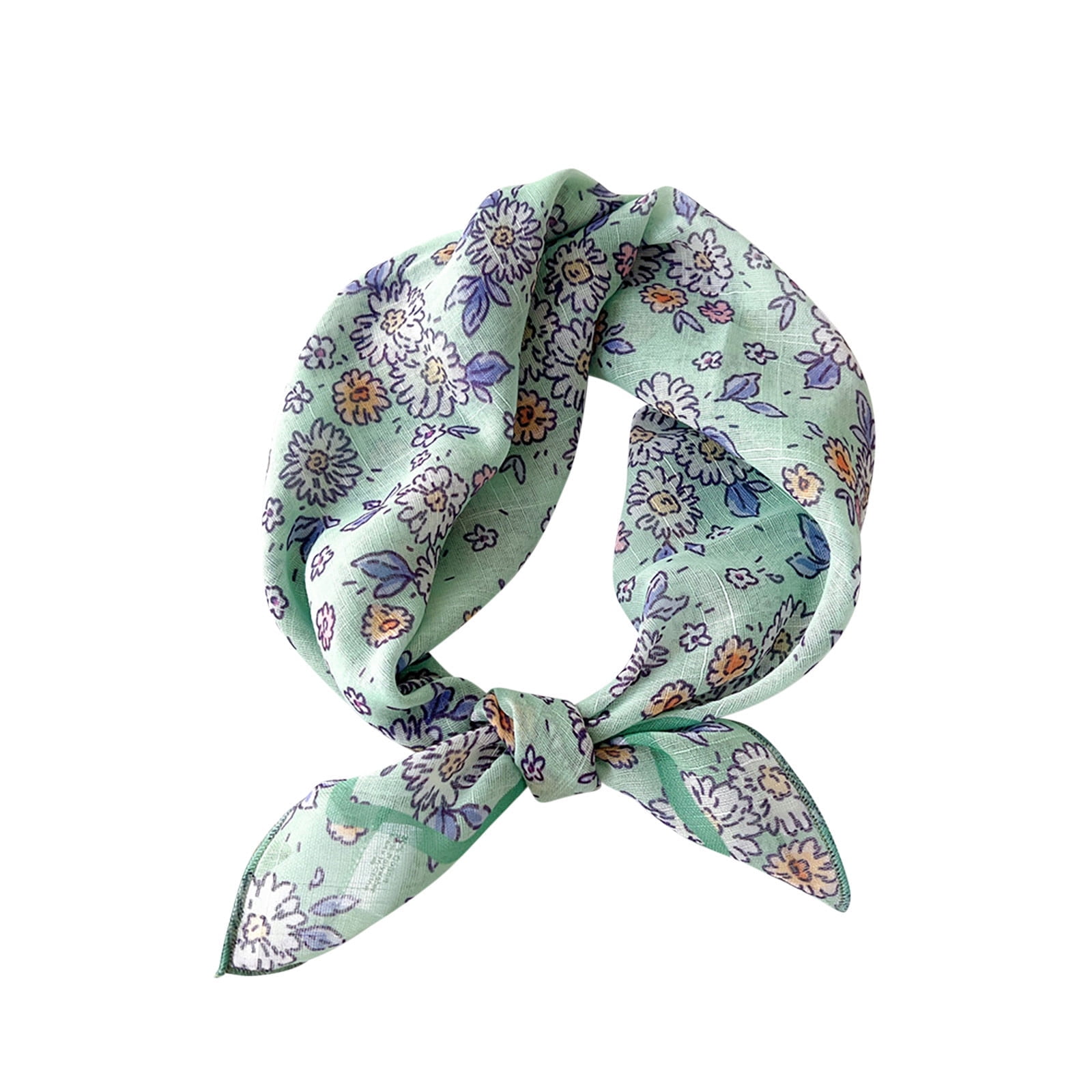 WREESH Womens Elegant Neckerchief Small Scarf Silk Scarf Literature and ...