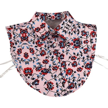 Odeerbi Chiffon Fake Collar for Women False Collar Striped Detachable ...