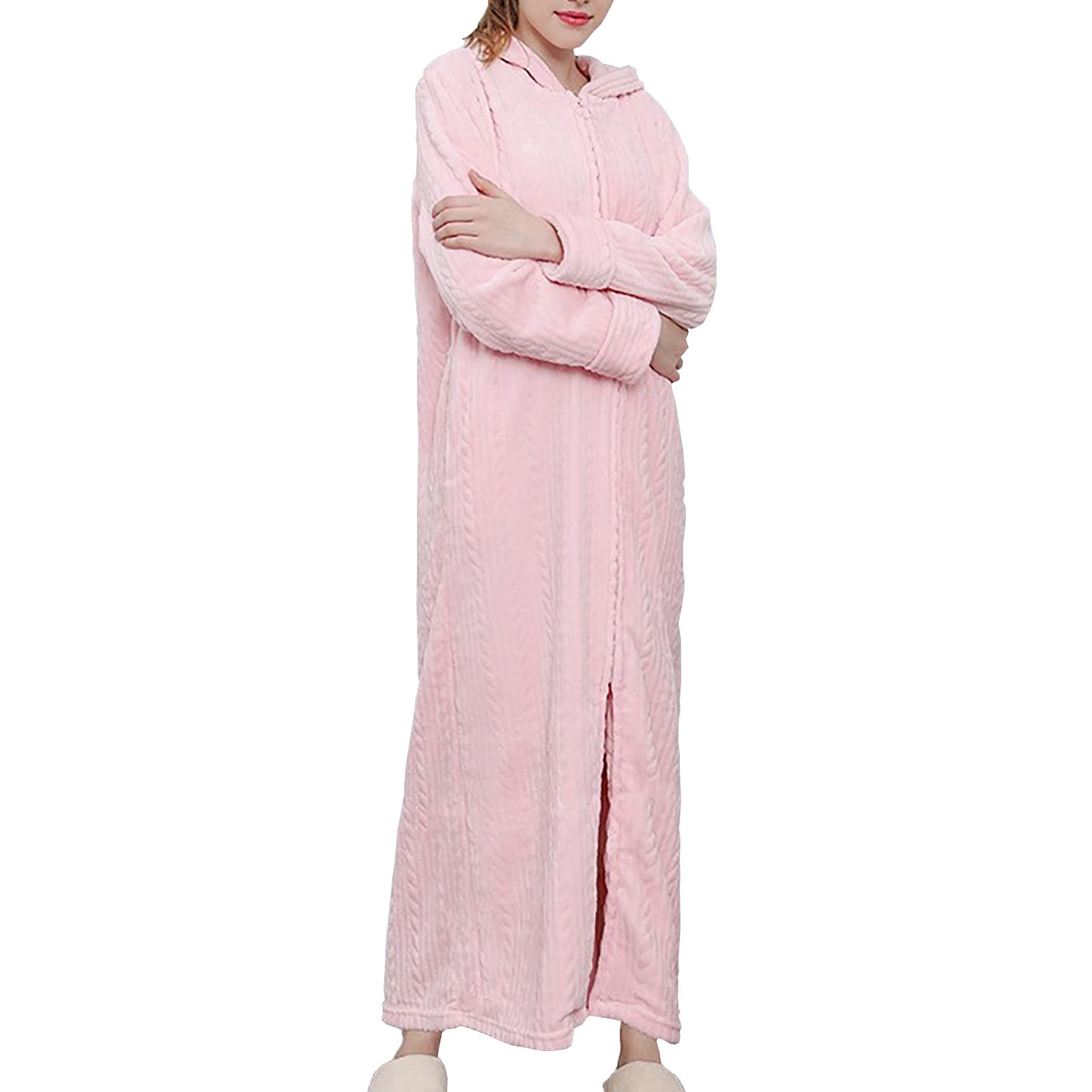 WREESH Womens Nightgowns Onesie Pajamas Plus Size Nightgowns Flannel ...