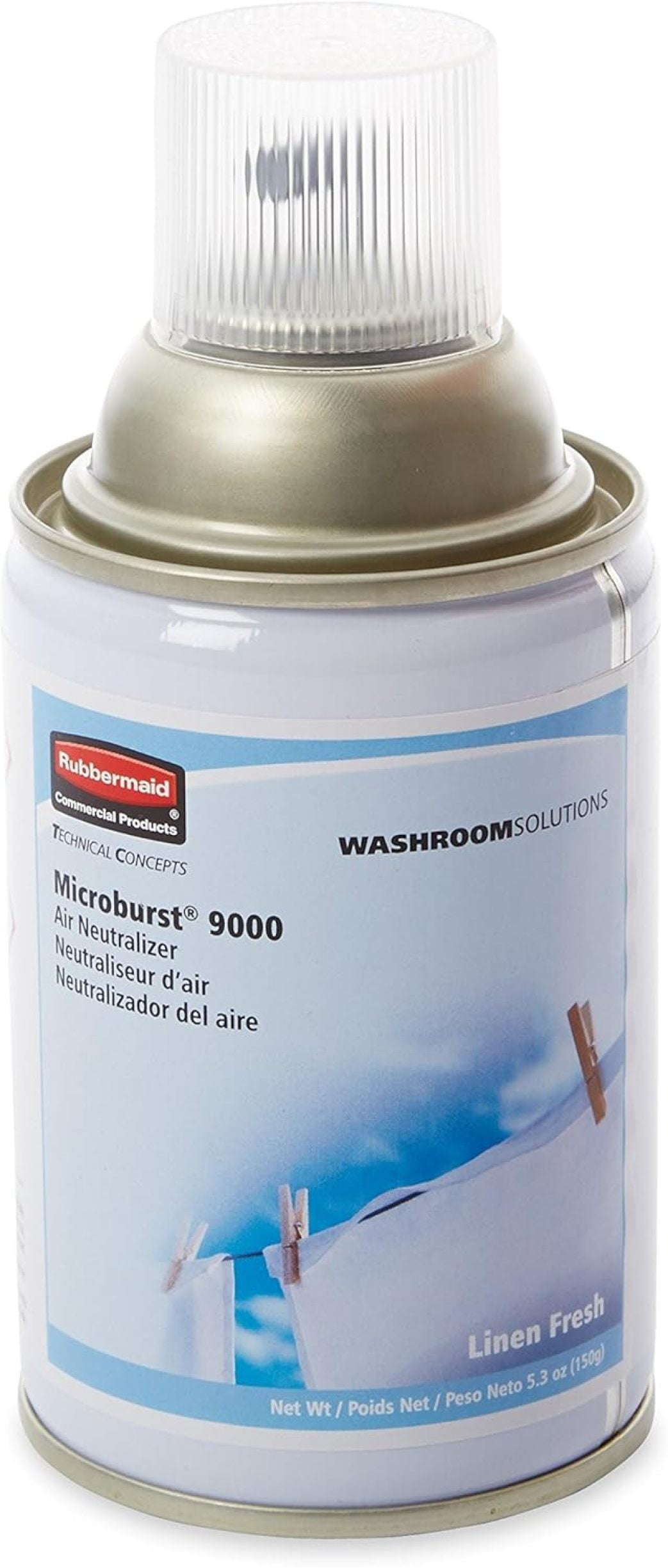 WRFP Commercial Tc Microburst 9000 Air Freshener Refill, Linen Fresh, 5 ...