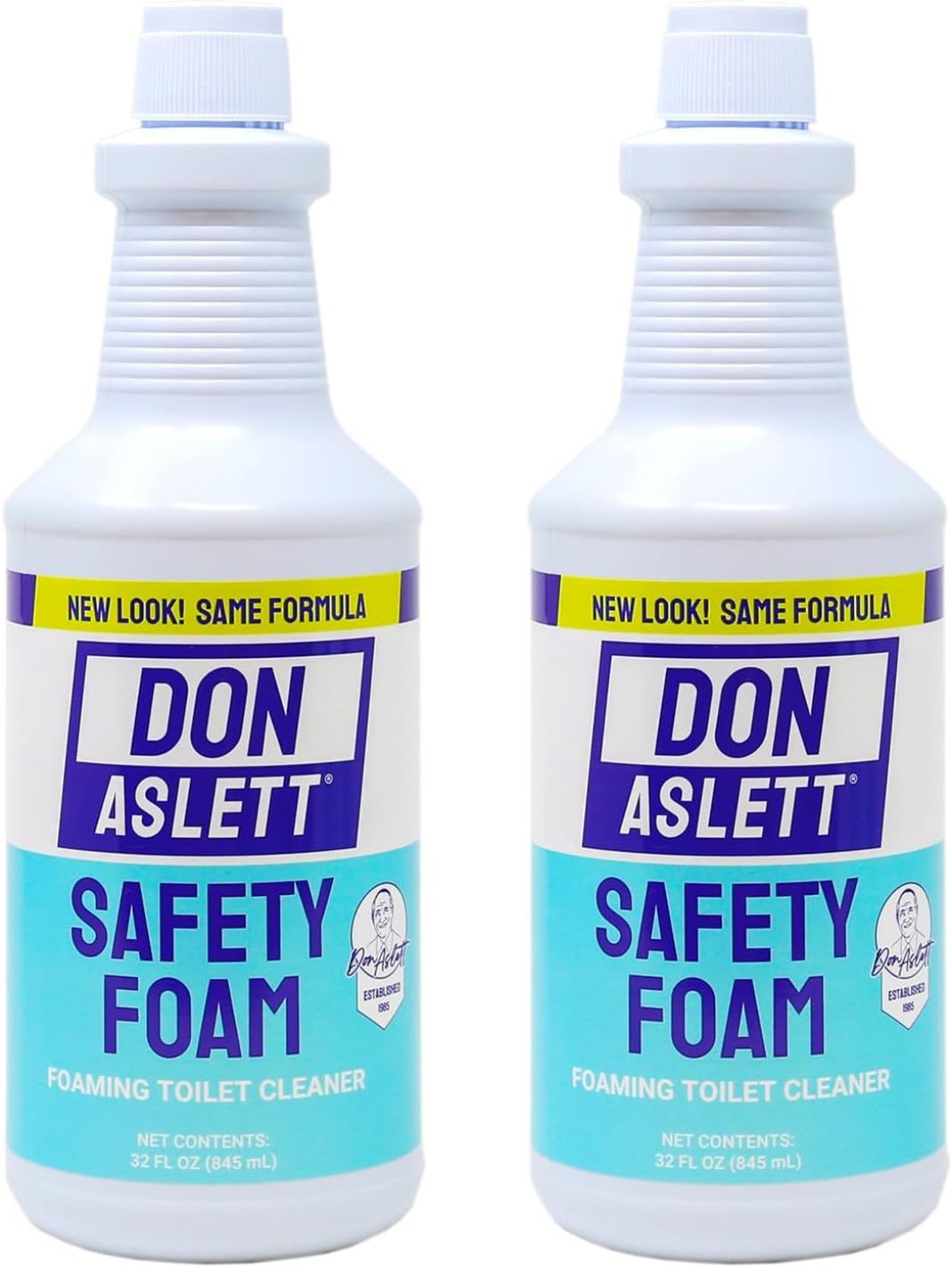 WRFP Safety Foam Toilet Bowl Cleaner (32 Oz Bottle, Pack of 2) Acidic ...