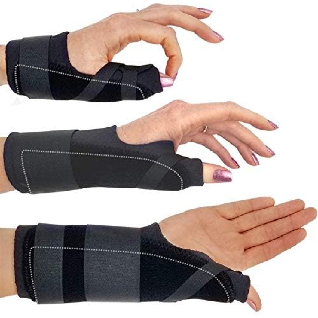 WRFP Thumb Spica Brace, Available in 3 Wrist Splint Lengths. Moldable ...