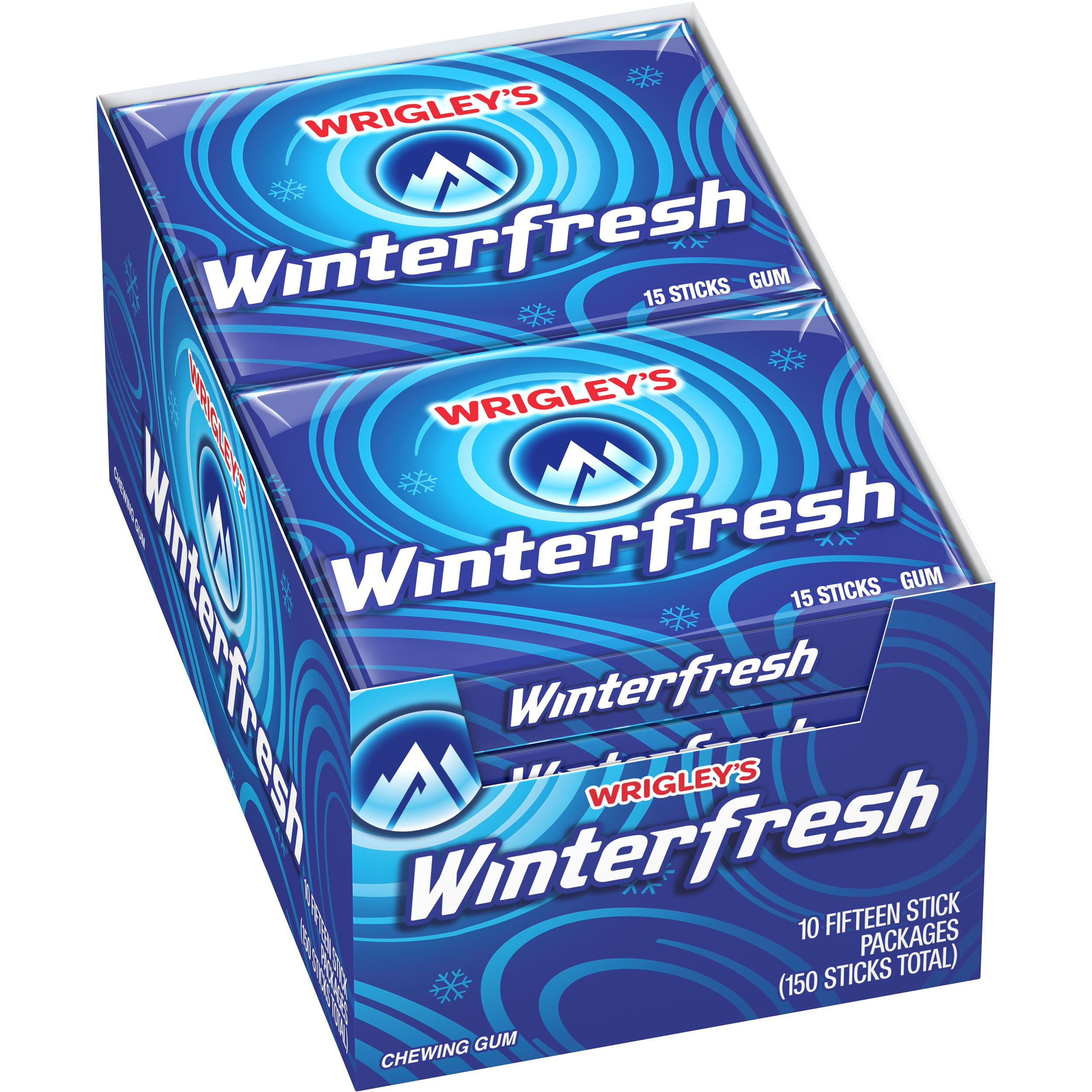 WRIGLEY'S Winterfresh Chewing Gum Bulk Pack, AIS1 15 Stick (Pack of 10 ...
