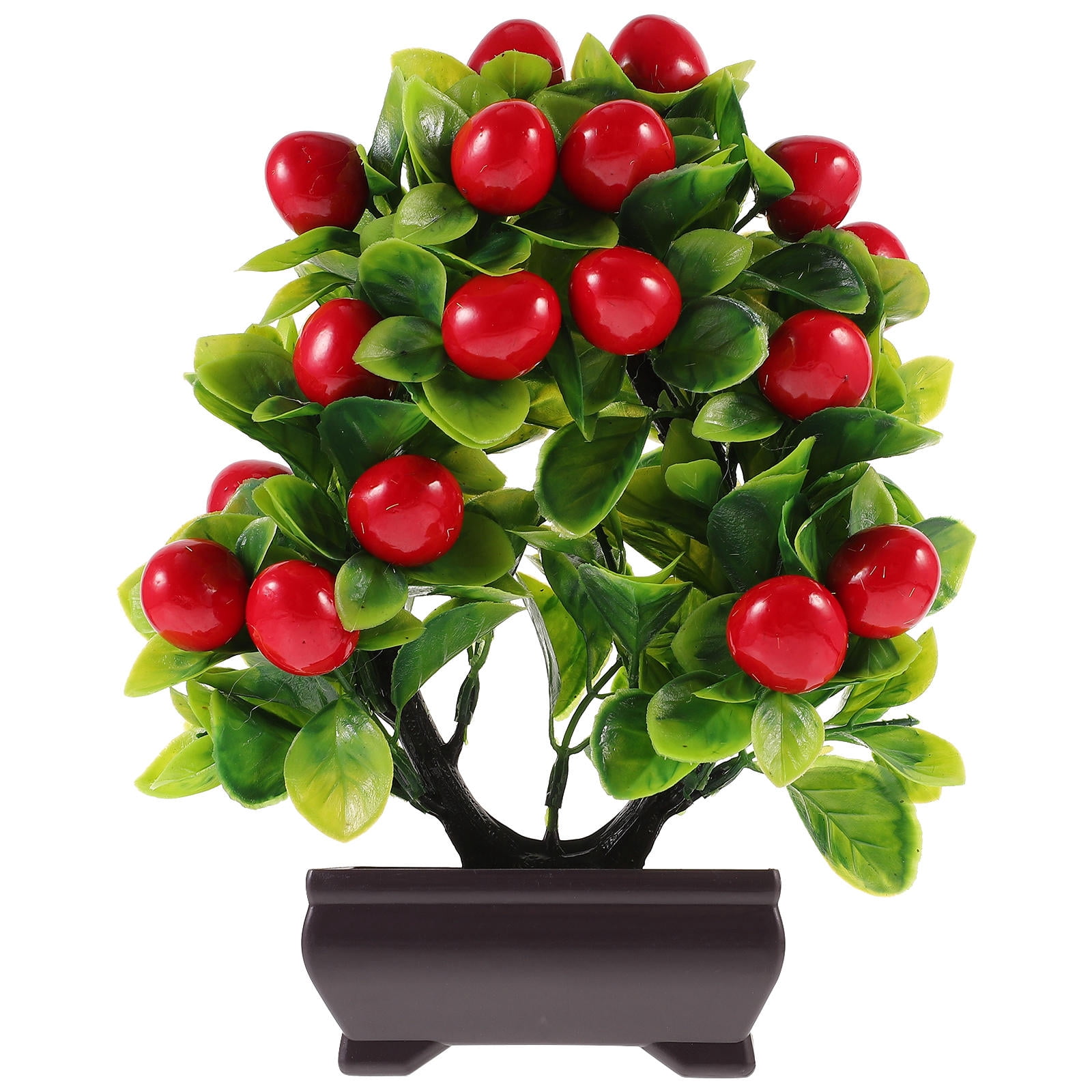 WRISTBIQUE 1 Pair Fake Potted Plants 24X7.8Inch Vivid Style Plastic ...