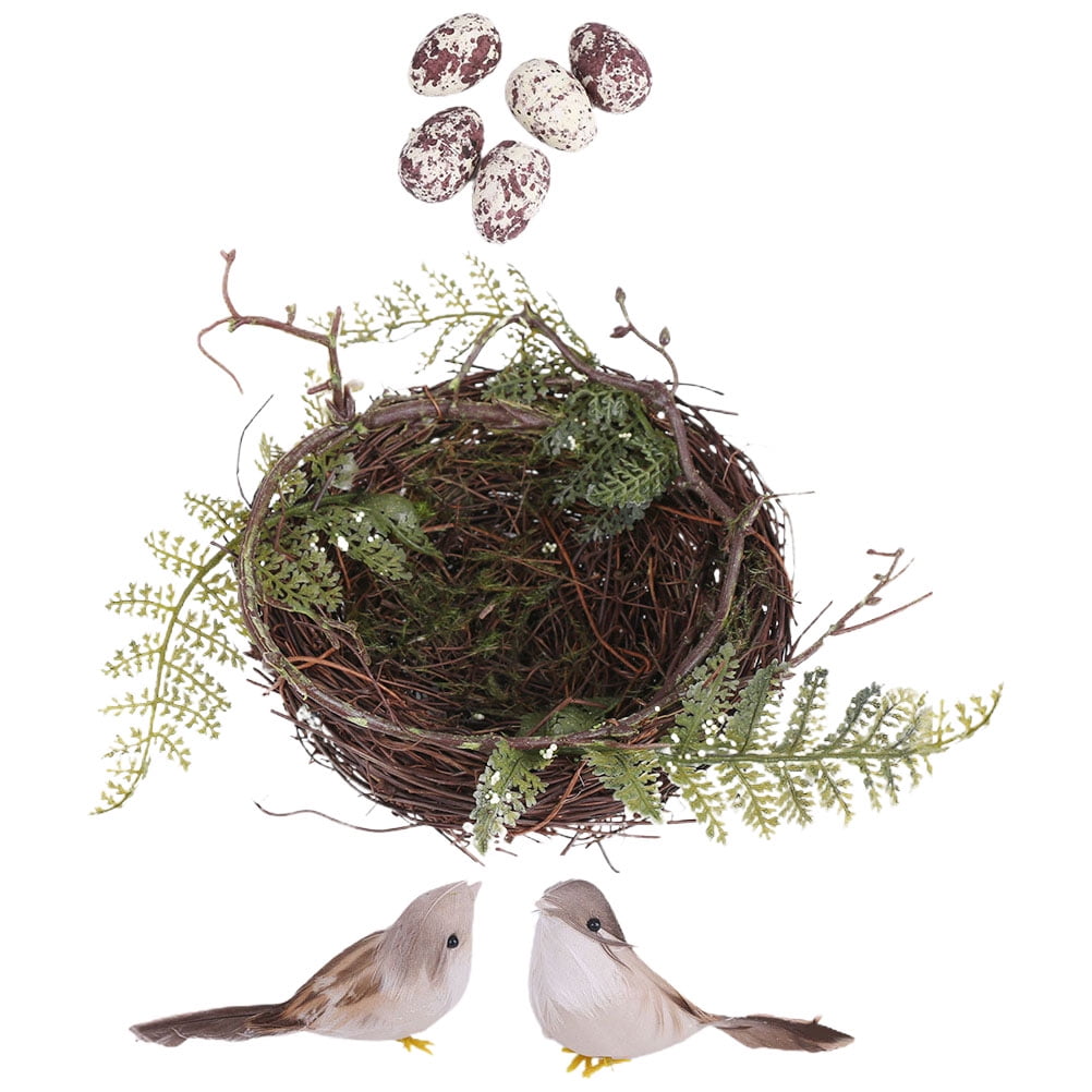 WRISTBIQUE Artificial Nest Decoration Plastic Bird's Nest Assorted ...