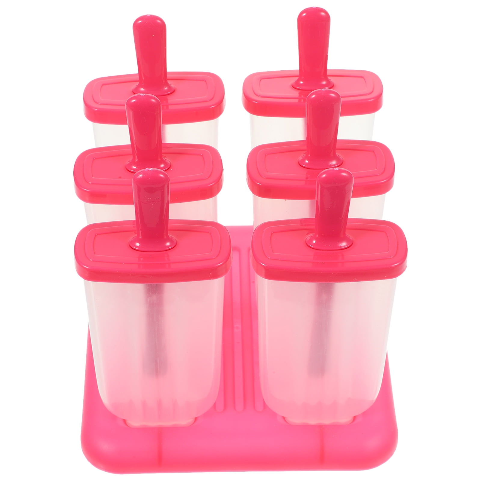 WRISTBIQUE 1 Set Ice Cream Pop Molds Makers Rosy Square Shape for Home ...