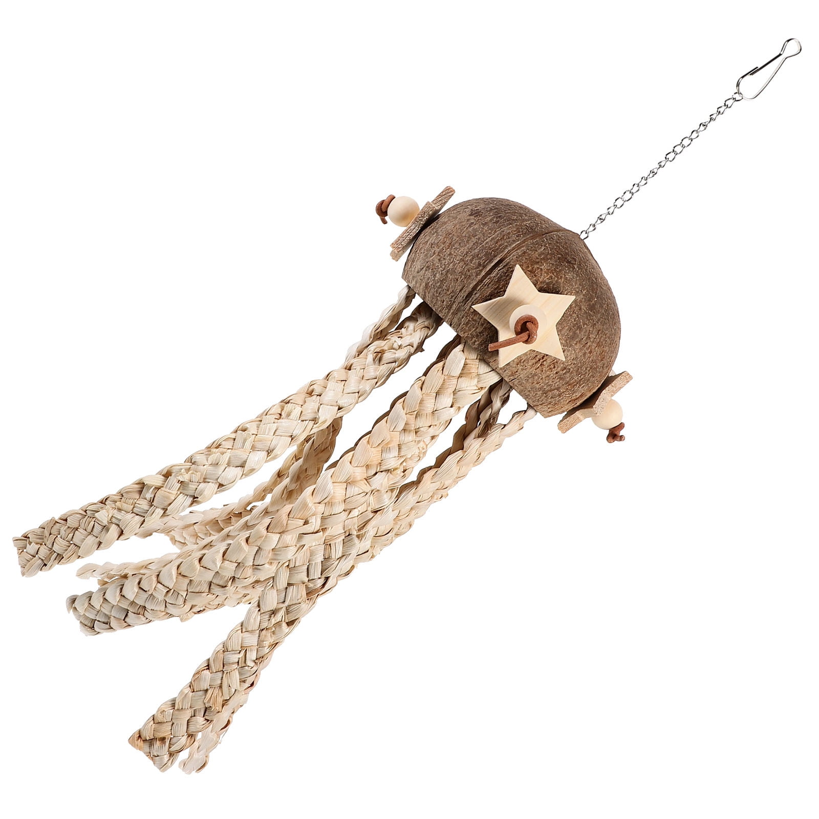 WRISTBIQUE 1 Set Large Parrot Foraging Toy with Wood and Corn for Beak ...