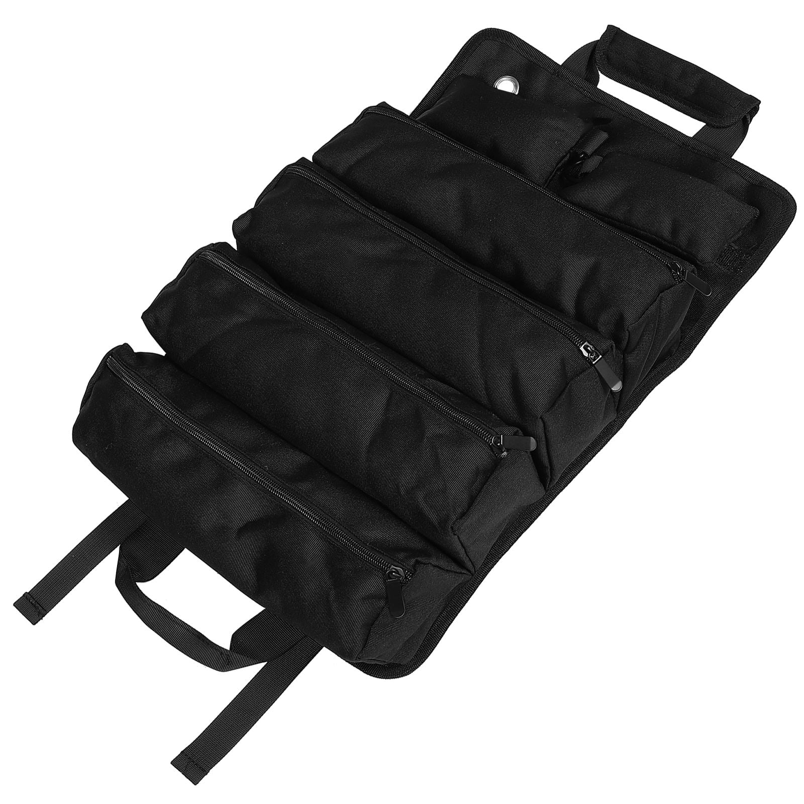 WRISTBIQUE 1 Set Portable Roll Up Organizer Tool Roll Pouch Black ...