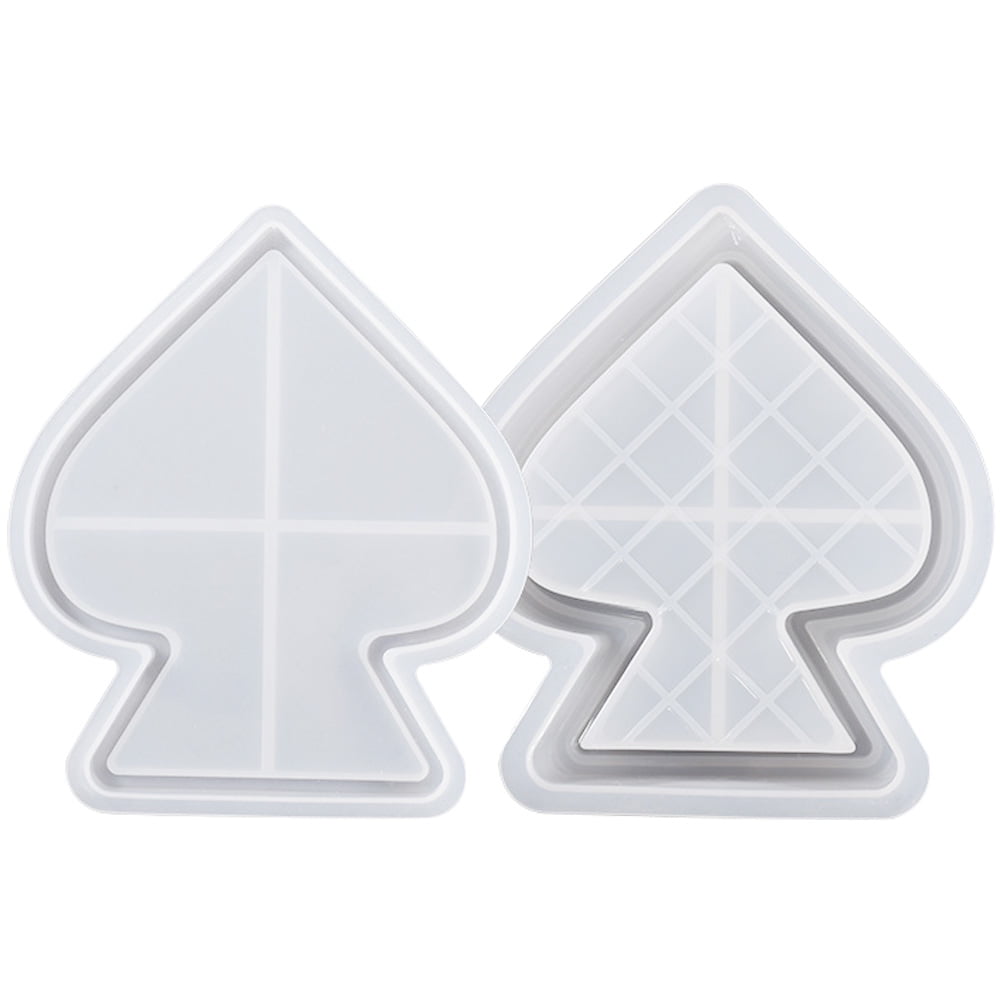 WRISTBIQUE 1 Set Spade Shaped Storage Box Mold Silicone Jewelry ...