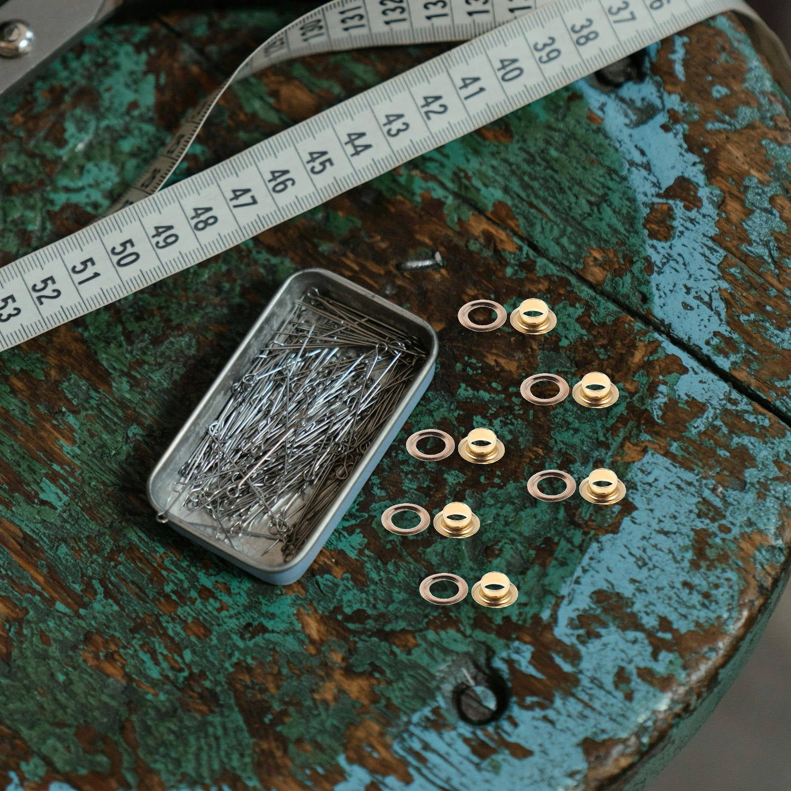 WRISTBIQUE 100 Sets Eyelet Grommet Eyelets for Shoes Golden Hole ...