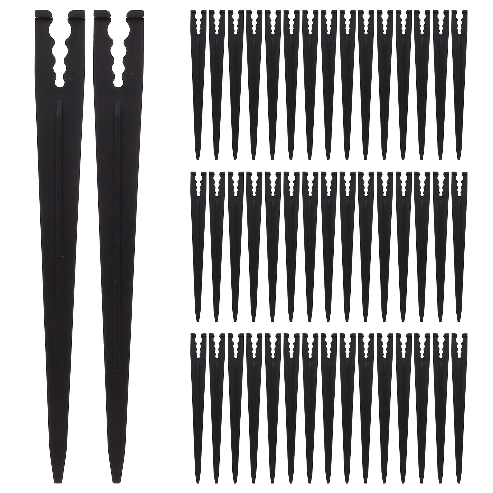 WRISTBIQUE 100Pcs Black Plastic Insert Rod for Floor Inserted Rod 14 ...