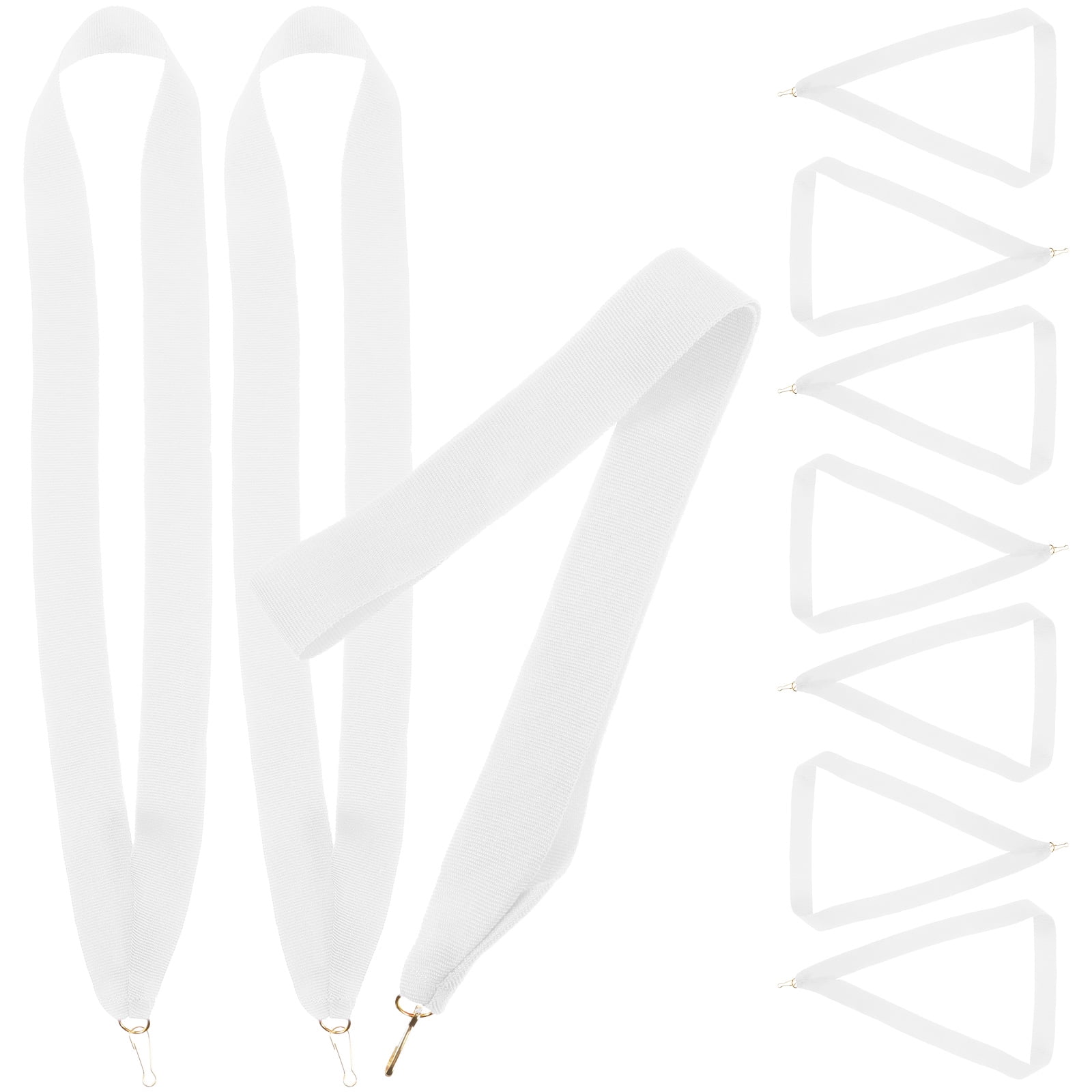 WRISTBIQUE 10Pcs Award Ribbons White for Relay Races Competition Award ...
